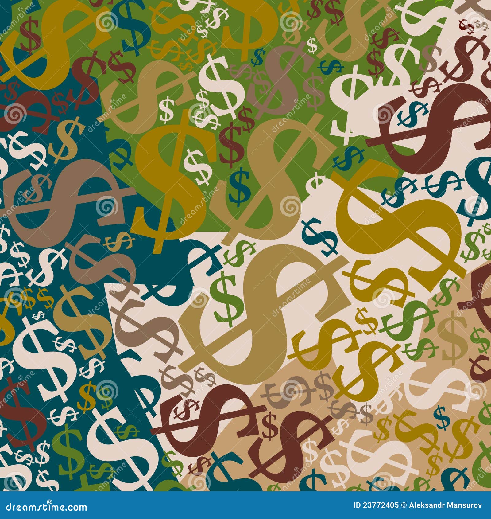 Dollar a background stock vector. Illustration of success - 23772405