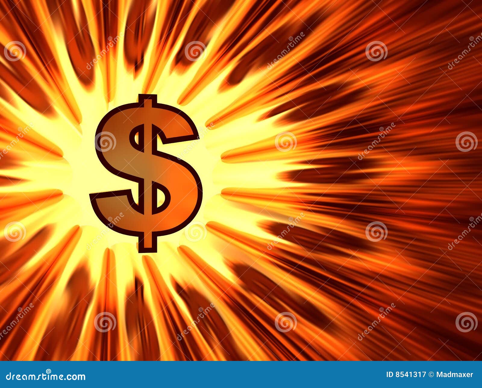 Dollar background stock illustration. Illustration of success - 8541317