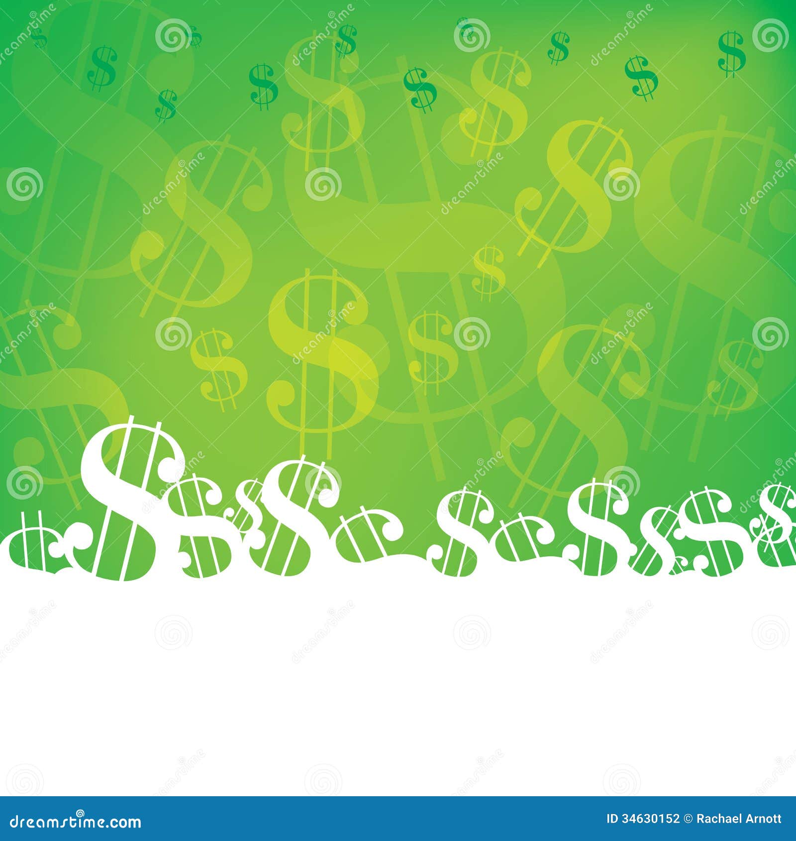 Dollar Background stock vector. Illustration of overlap - 34630152