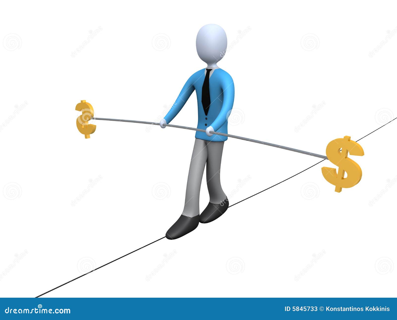 Dollar Balance stock illustration. Illustration of icon - 5845733