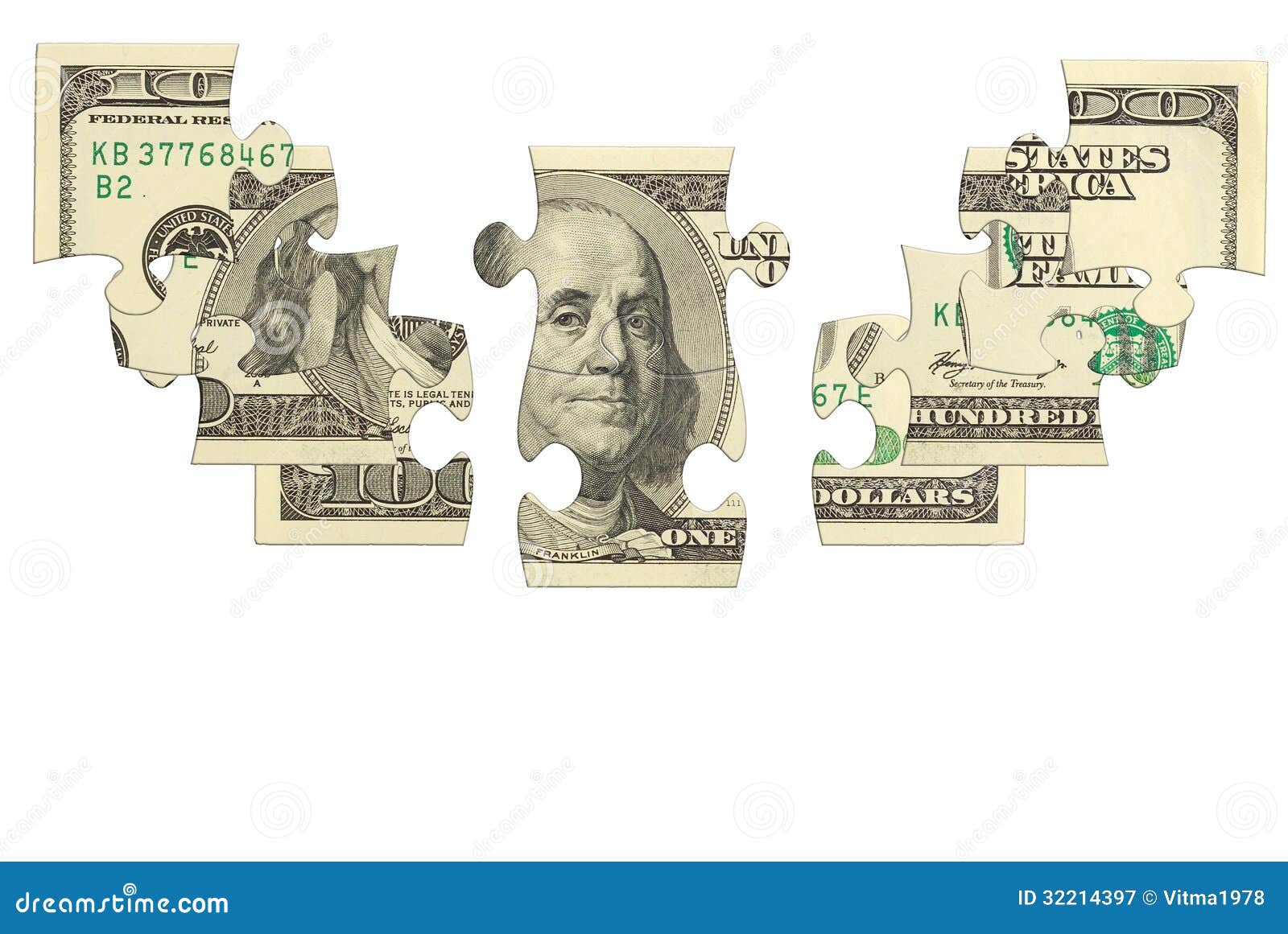 Dollar Bank Note Money Puzzle Stock Image - Image of finance, loan ...