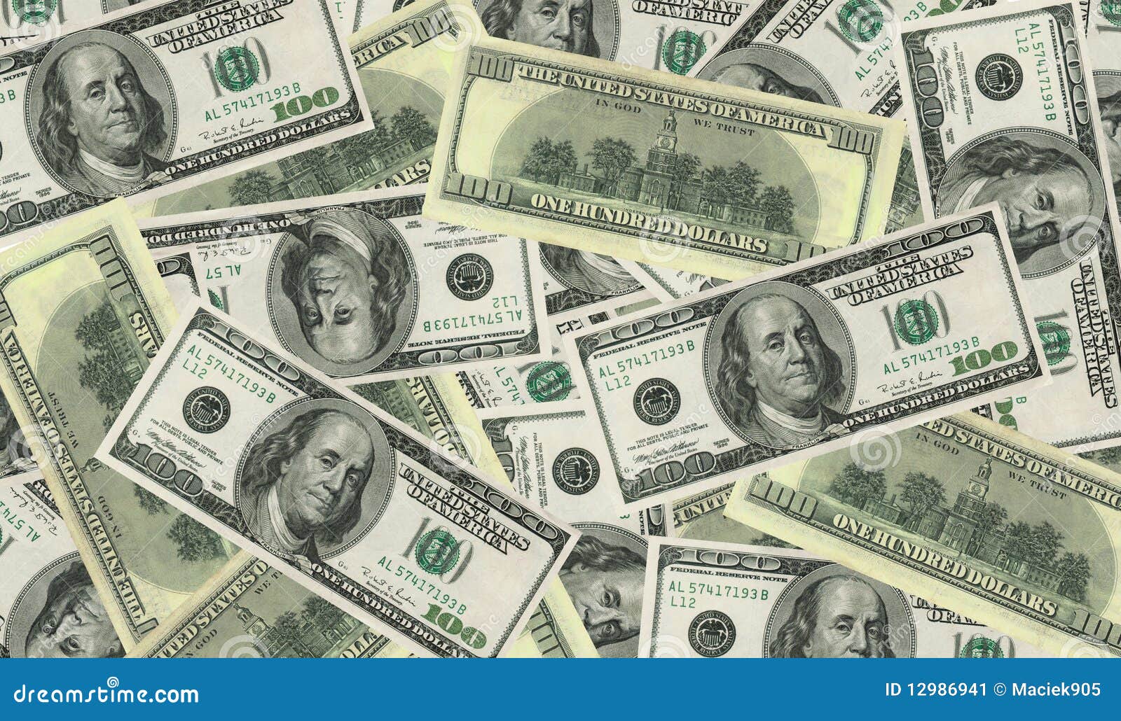 Dollar bank notes stock illustration. Illustration of account - 12986941