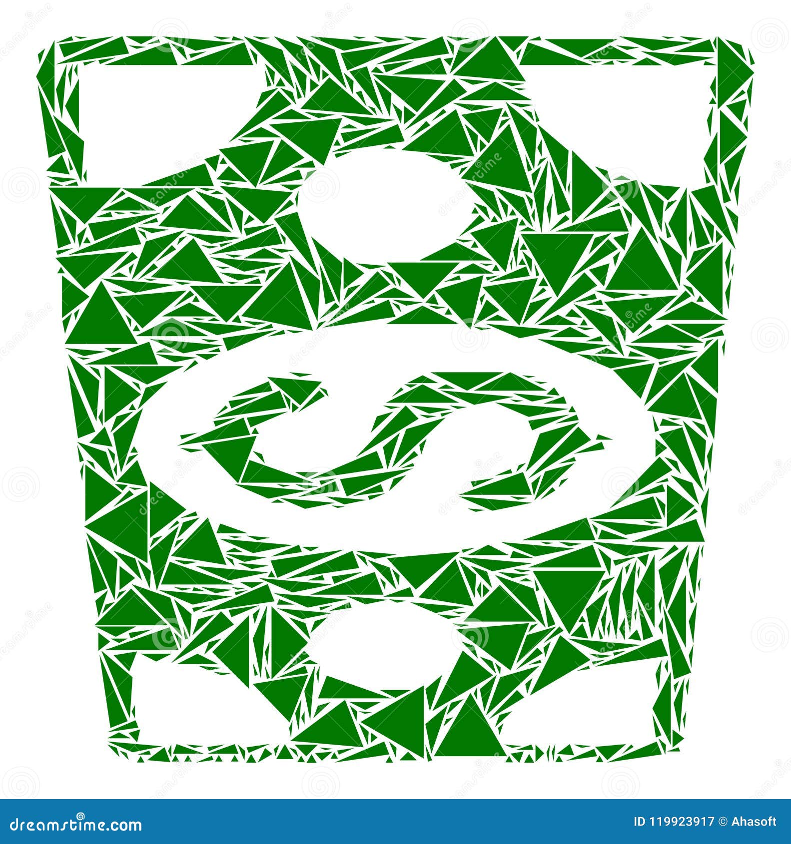 Dollar Banknote Collage of Triangles Stock Vector - Illustration of ...