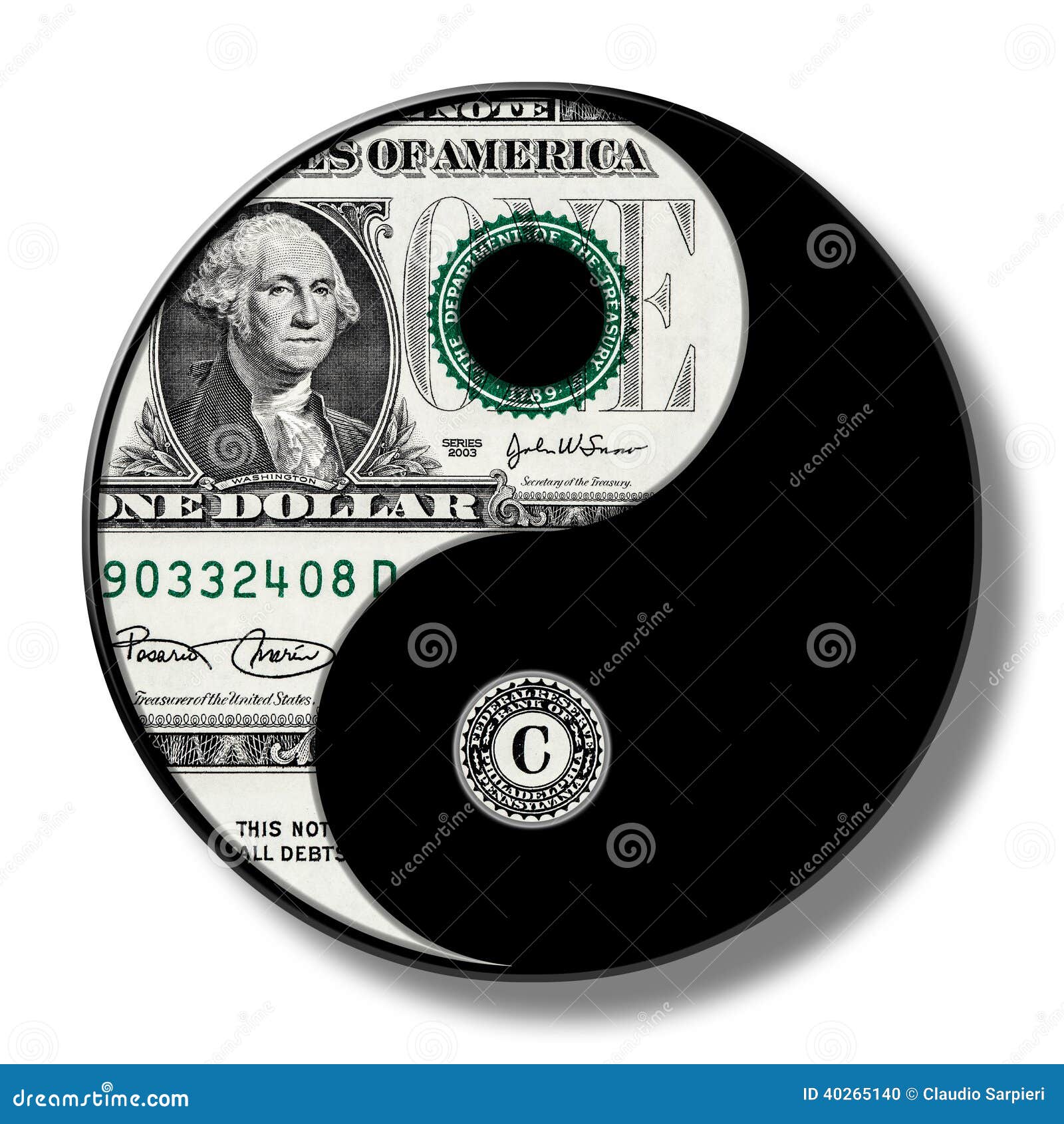 1 Dollar Banknote Vector. Cartoon US Currency. Two Sides Of One ...