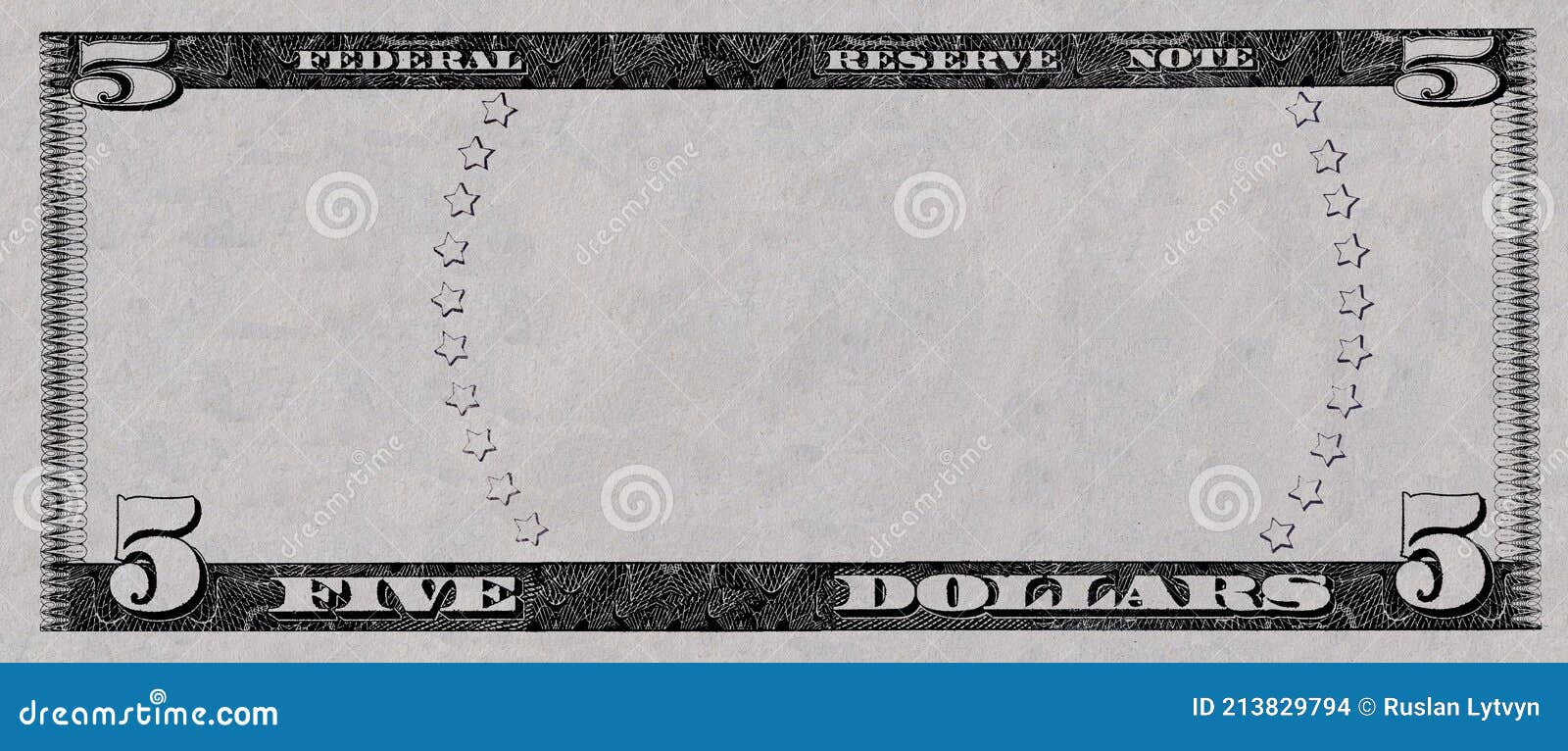 5 dollar banknote stock photo. Image of face, dollar - 213829794