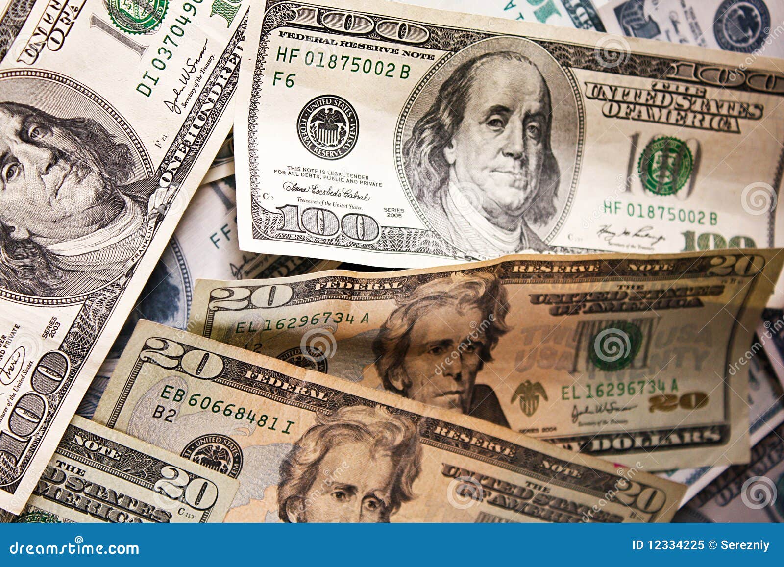 Dollar banknotes stock image. Image of cash, money, finance - 12334225