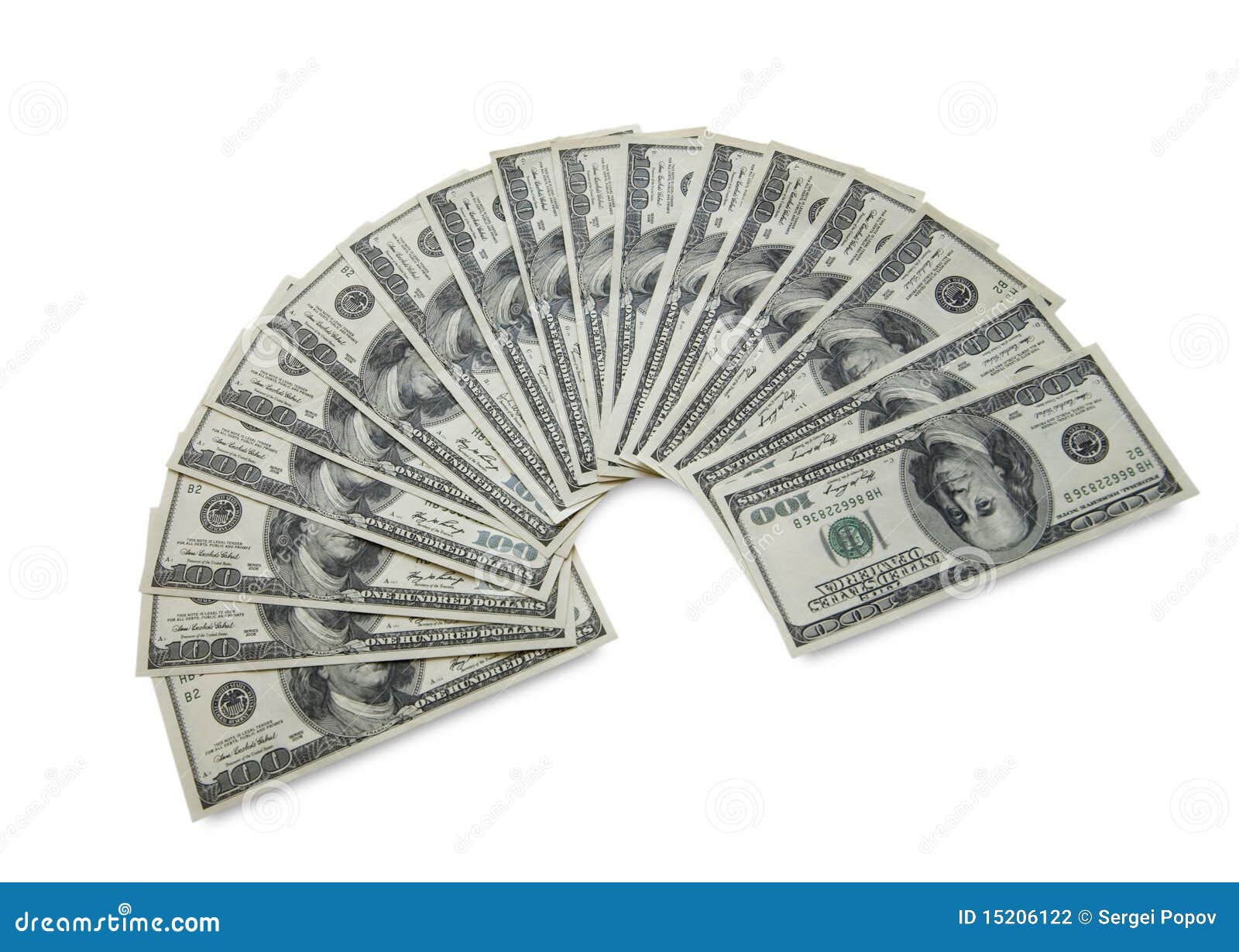 Dollar banknotes stock photo. Image of making, isolated - 15206122