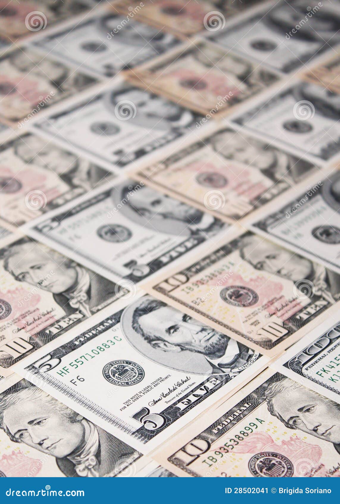 Dollar Banknotes stock image. Image of depth, cash, background - 28502041