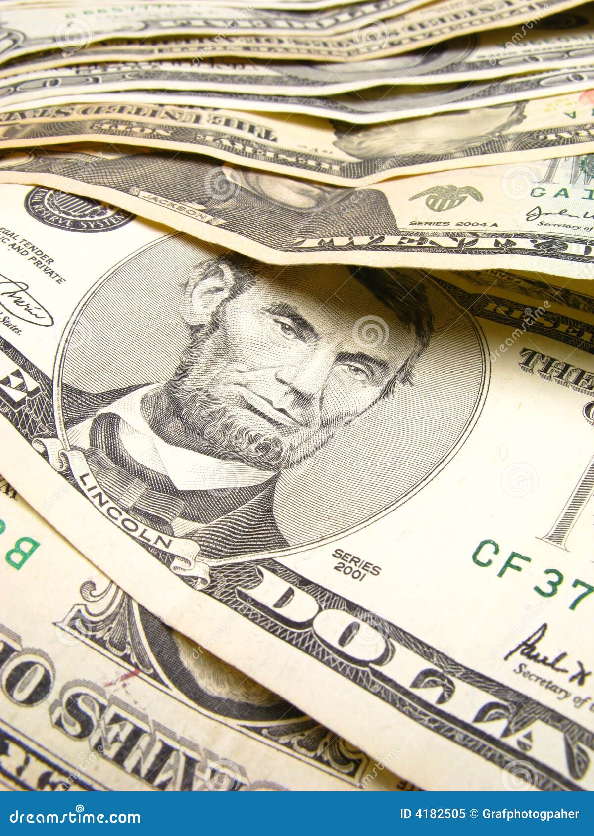 Dollar banknotes stock image. Image of earning, business - 4182505