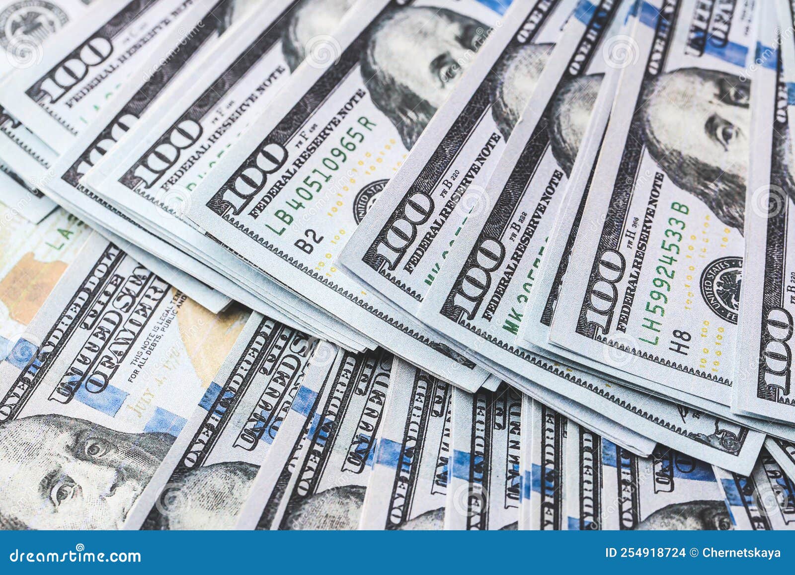 Dollar Banknotes As Background, Closeup. Money Exchange Stock Photo ...