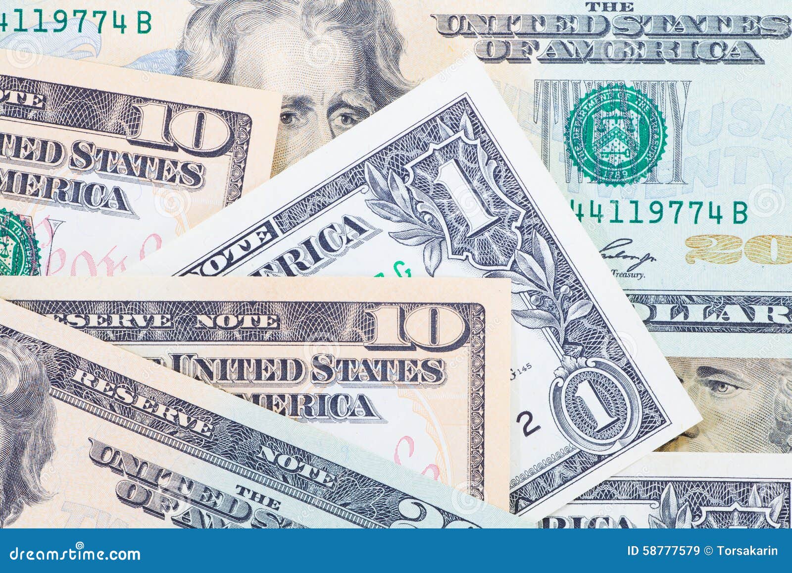 Dollar banknotes stock image. Image of note, rich, market - 58777579
