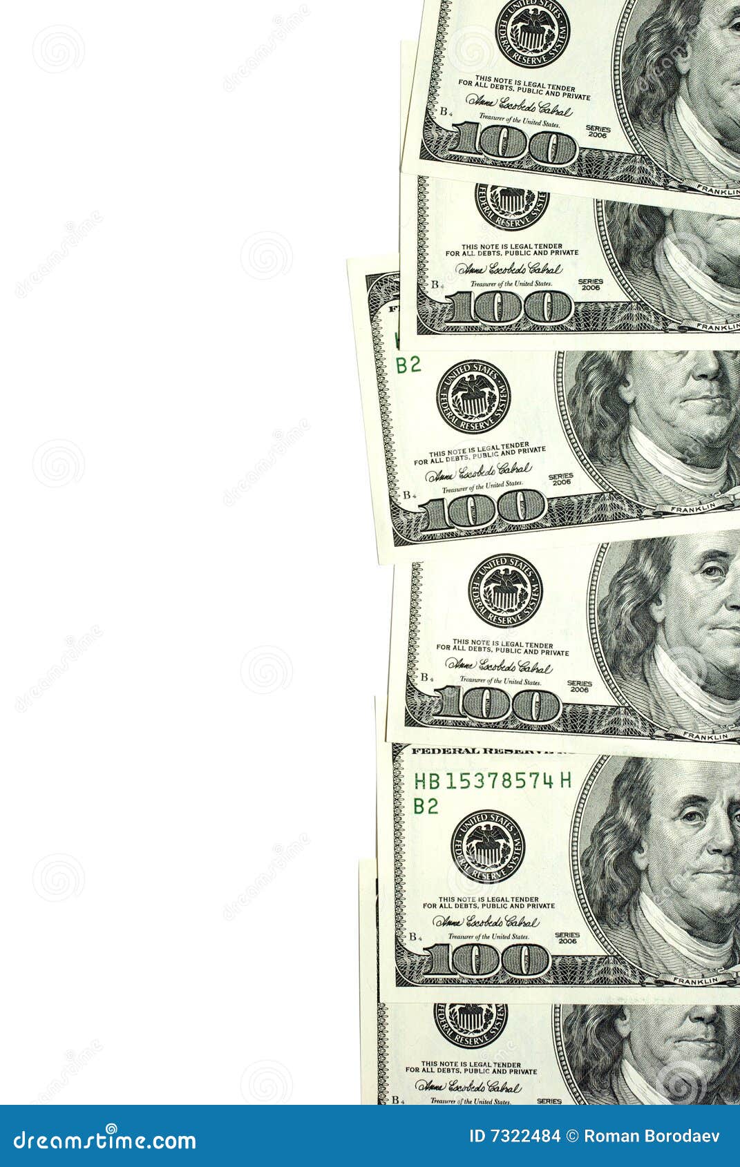 Dollar Banknotes with Empty Space. Stock Photo - Image of concepts ...