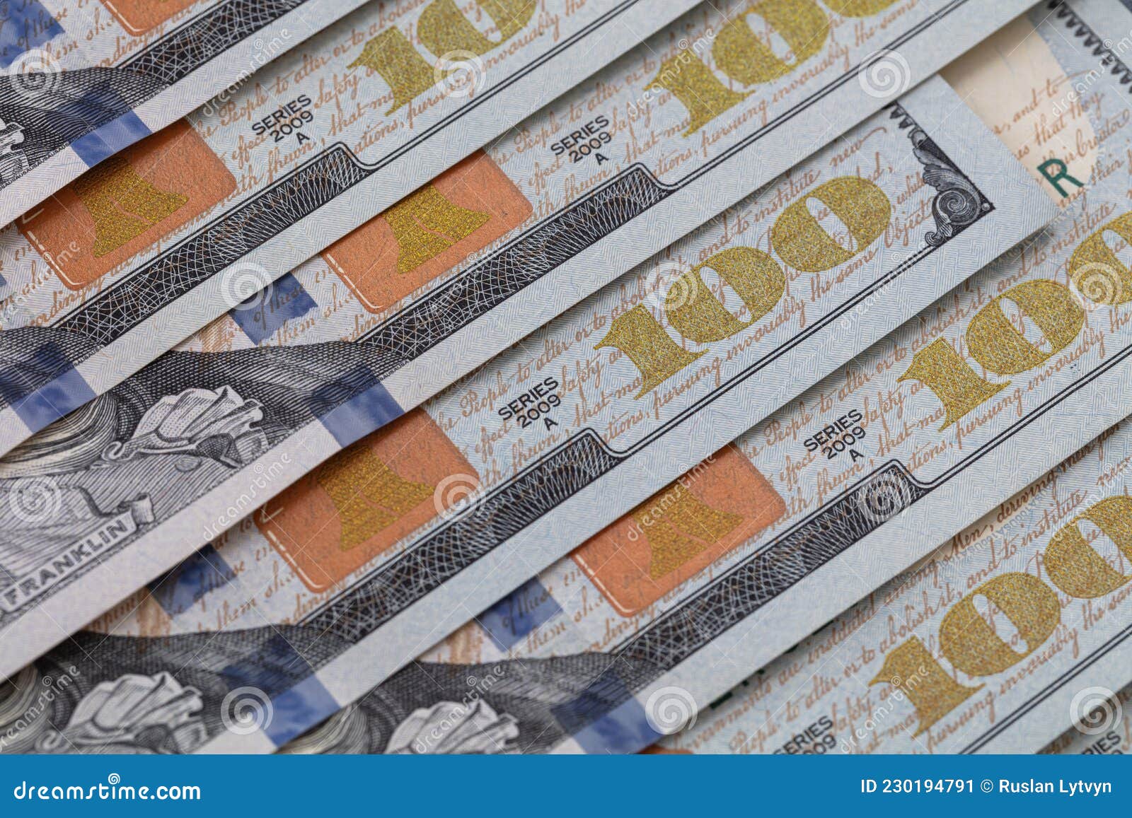 Dollar Banknotes Layed Out Preciesly Stock Image - Image of banking ...