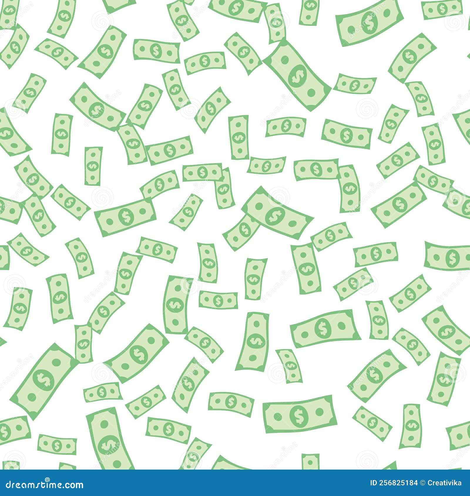 Dollar Banknotes Seamless Pattern Stock Vector - Illustration of bank ...