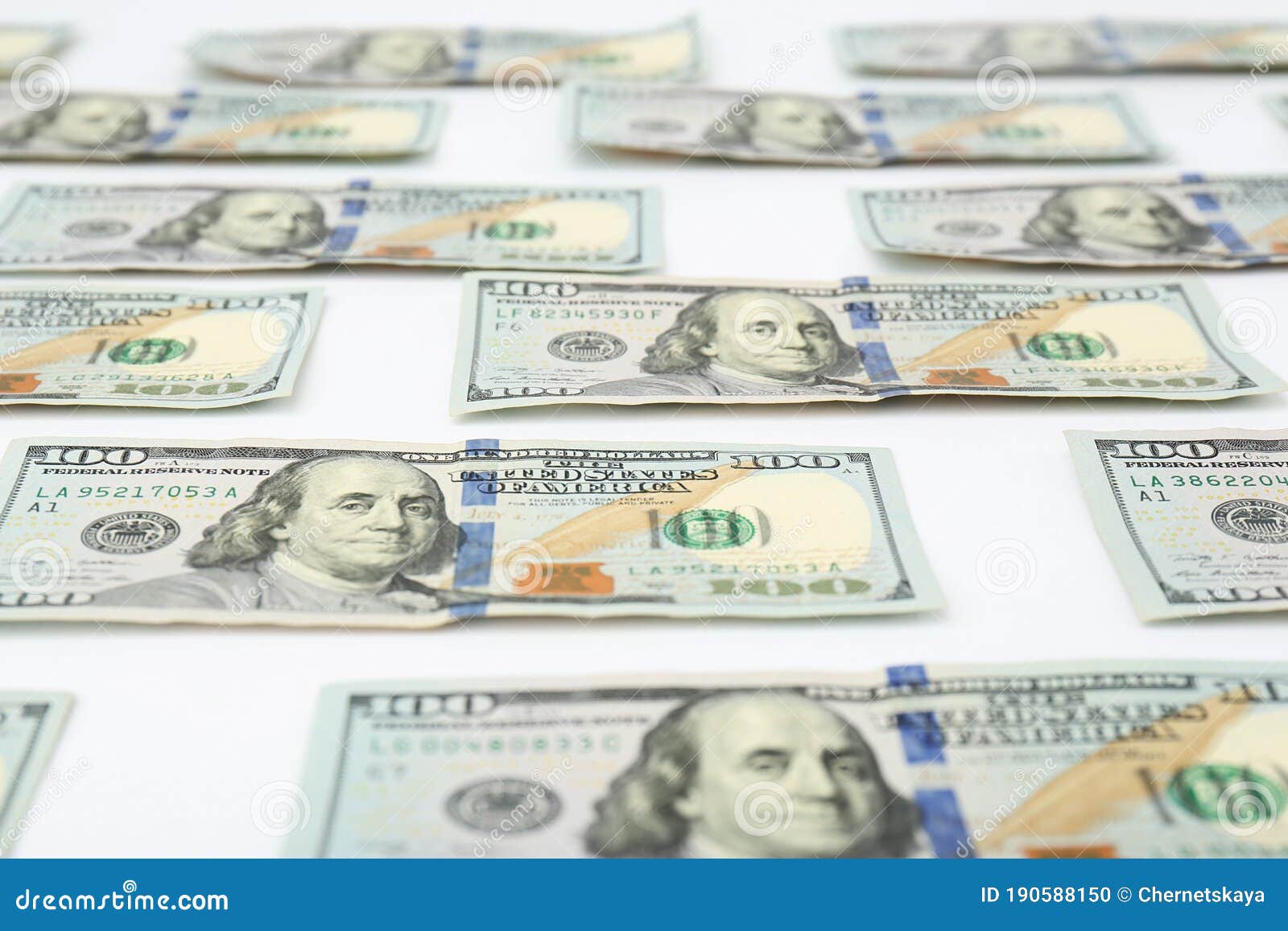 Dollar Banknotes on Background. American National Currency Stock Photo ...
