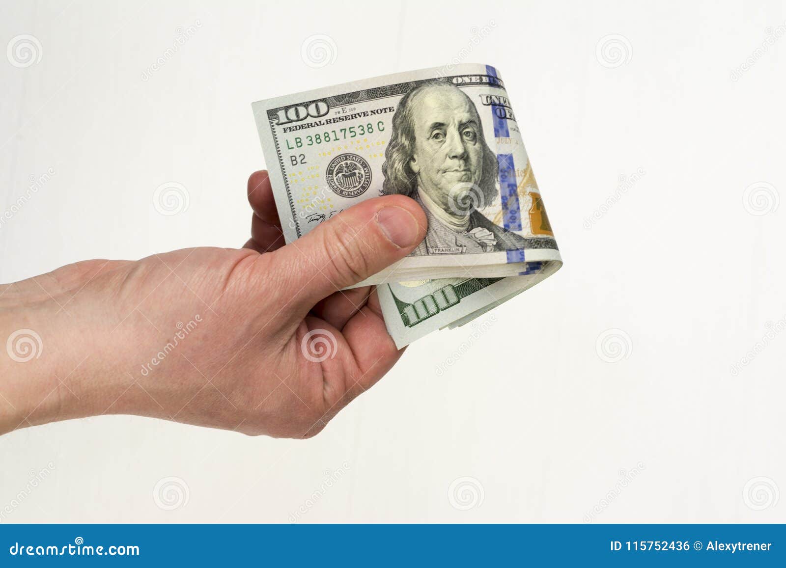 Dollar Banks Note Money in the Hand Stock Photo - Image of group, hand ...
