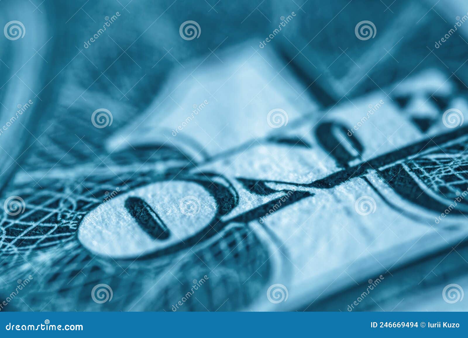 1 Dollar Biljet. Sluiten. Selectieve Focus. Horizontale Afbeelding ...