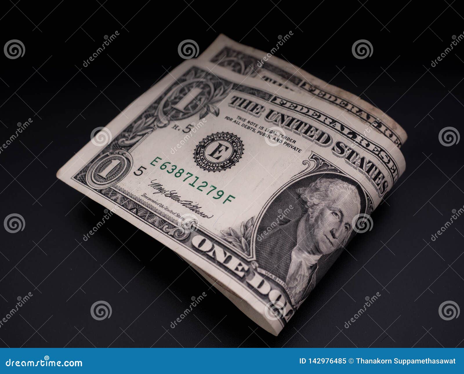 Dollar bill stock image. Image of loan, isolated, debt - 142976485