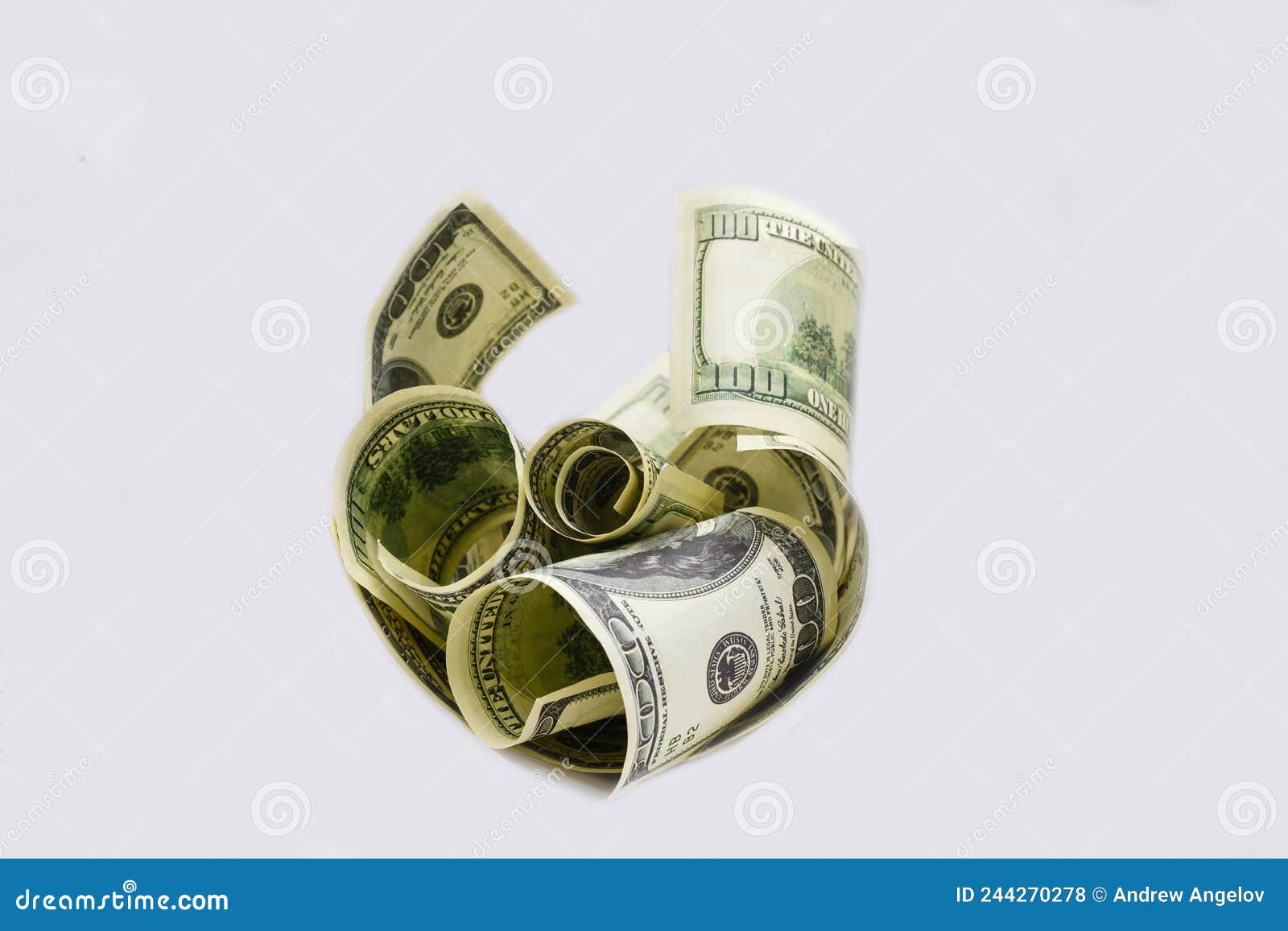 Dollar Bill All Twisted and Stretched. Stock Photo - Image of worth ...