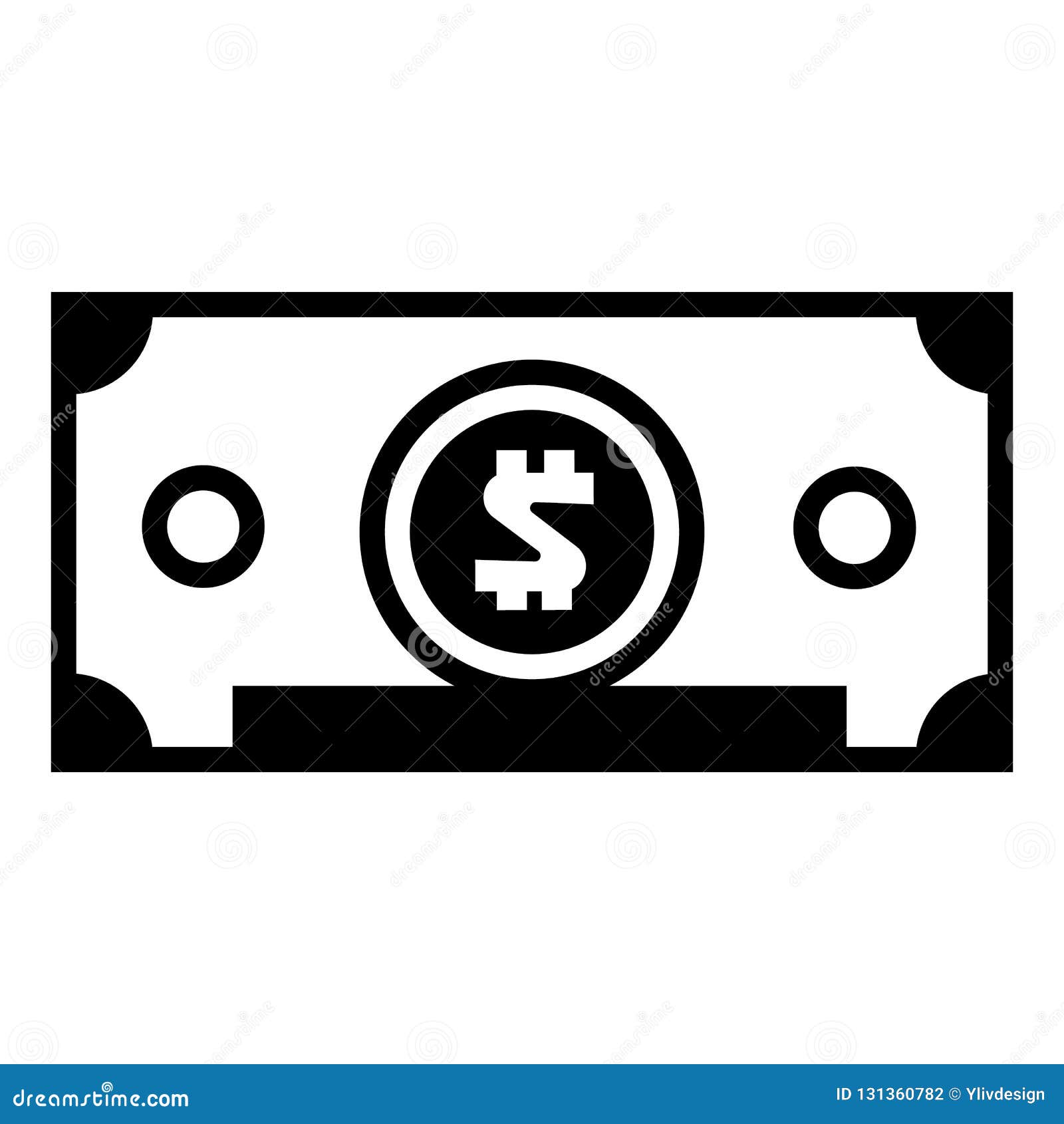 Dollar Bill Icon, Simple Style Stock Vector - Illustration of icon ...