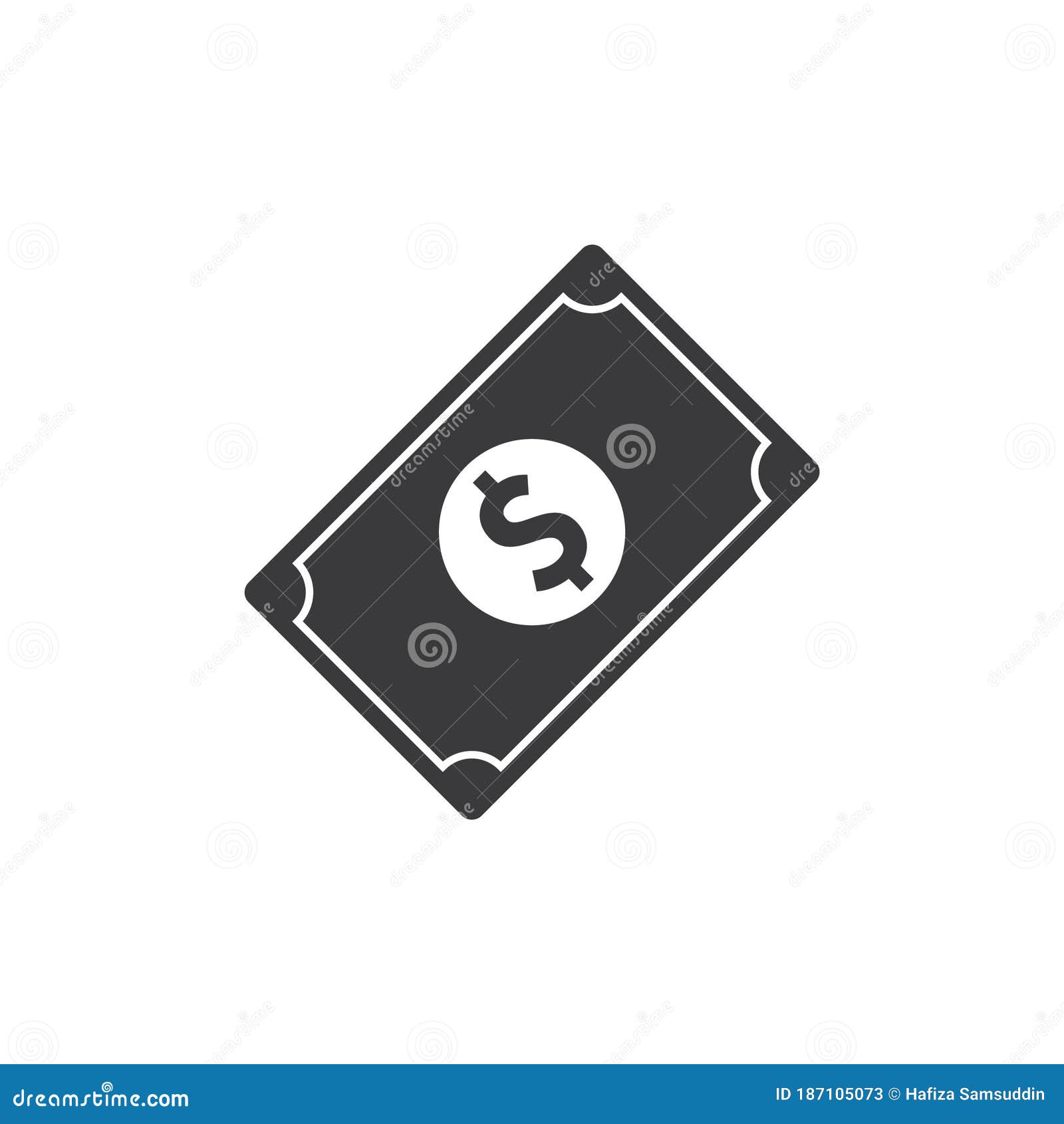 Dollar Bill. Vector Illustration Decorative Design Stock Vector ...