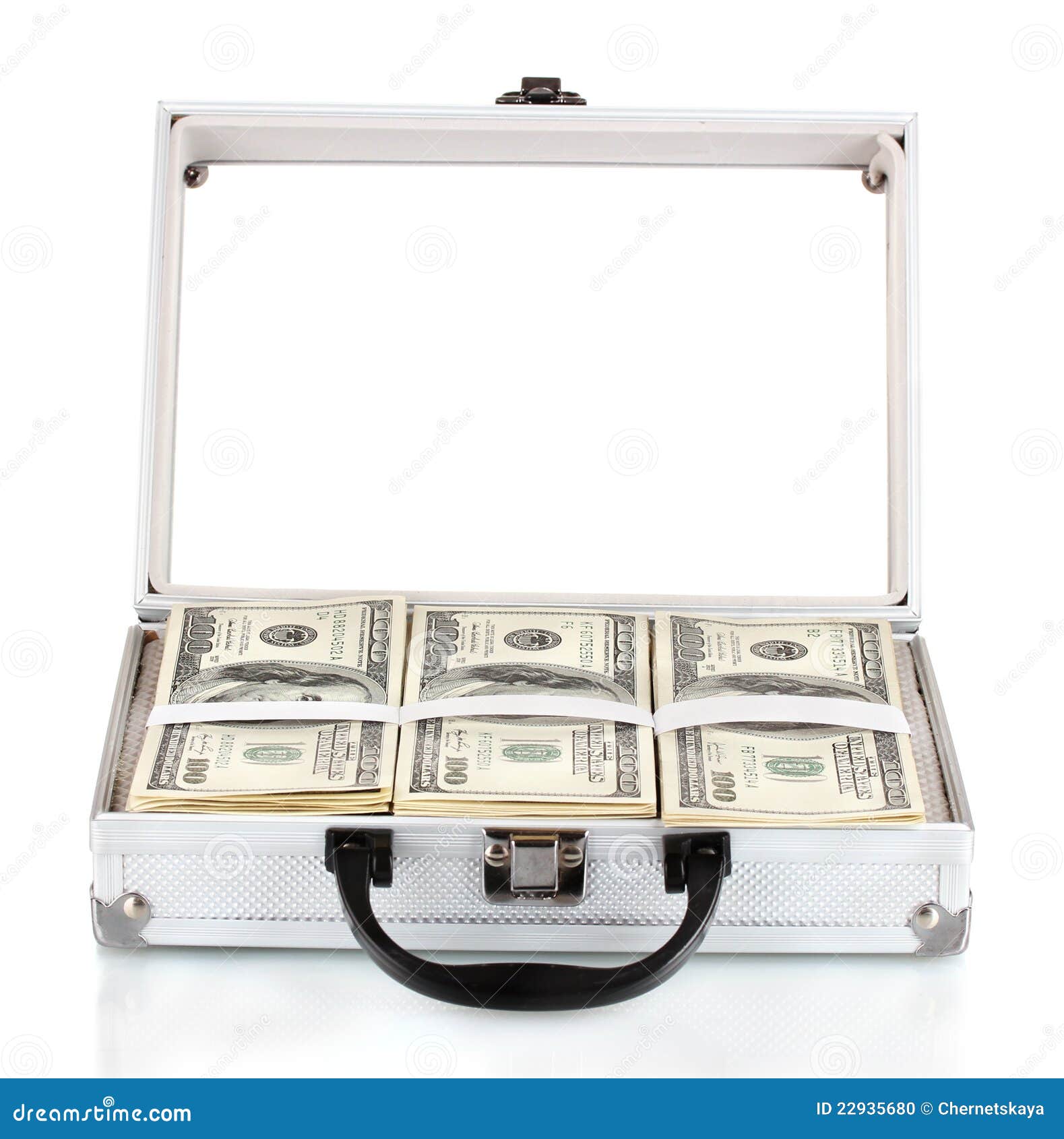 Dollar bills in a case stock photo. Image of concepts - 22935680