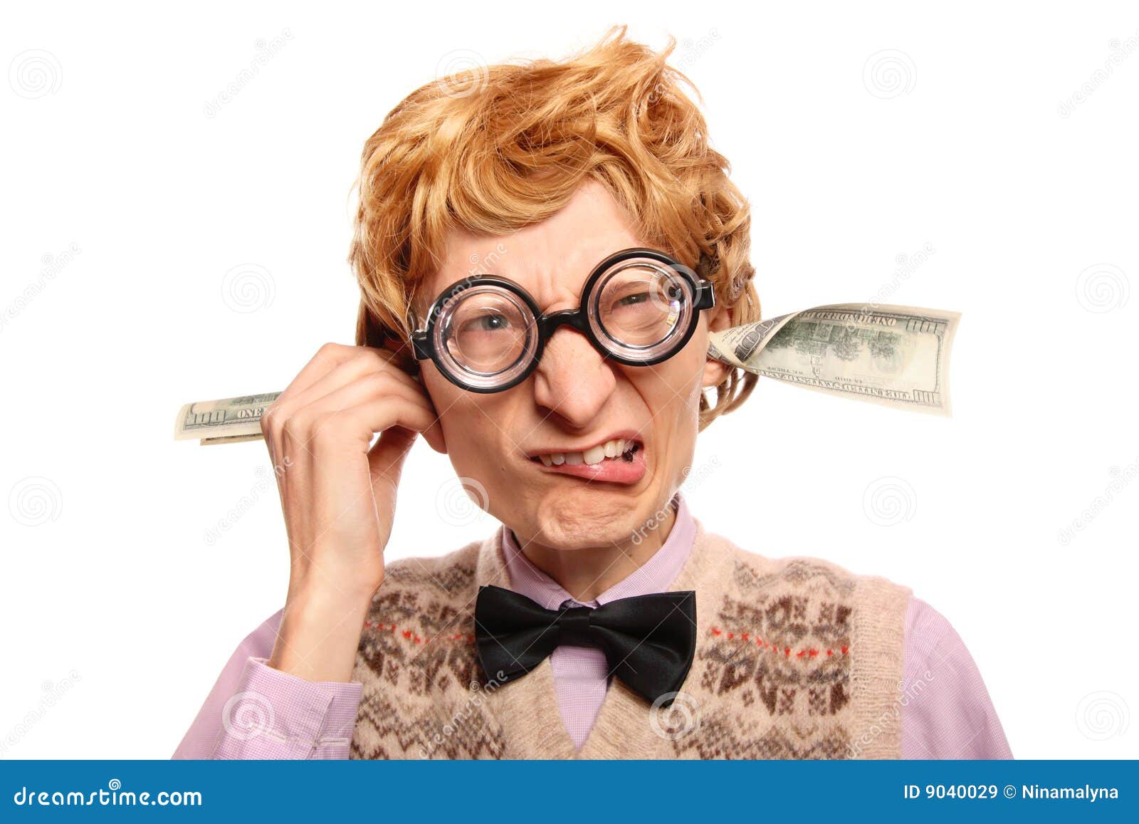 Dollar Bills Coming Out of My Ears Stock Image - Image of expression ...