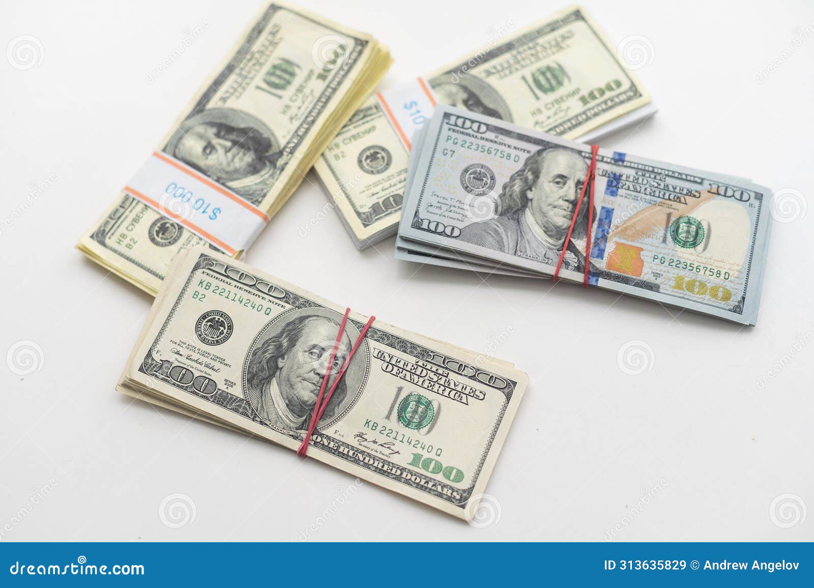 Dollar Bills of Different Amounts. Image of the Dollar Bills in ...