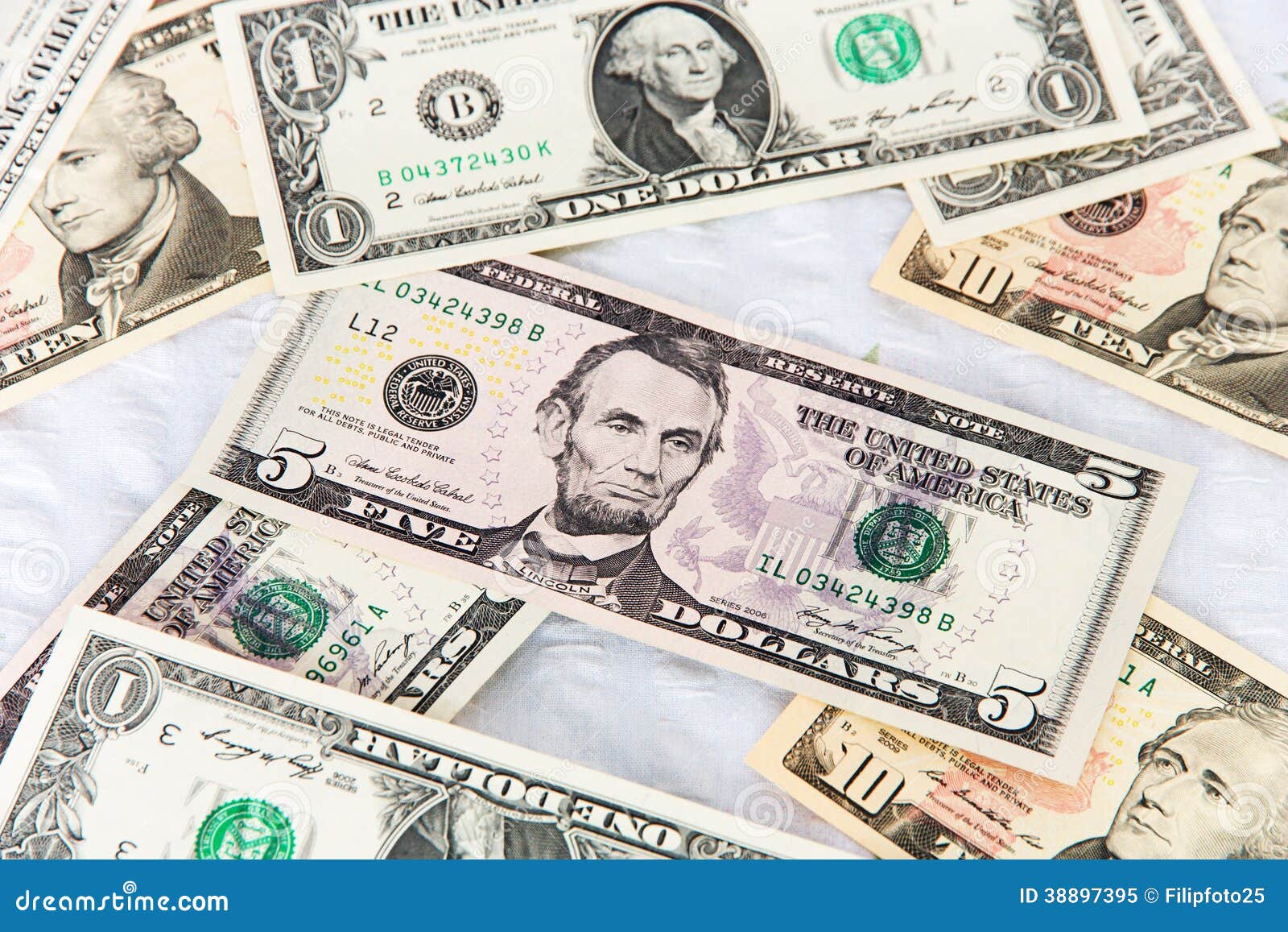 Dollar bills stock image. Image of denomination, affluence - 38897395