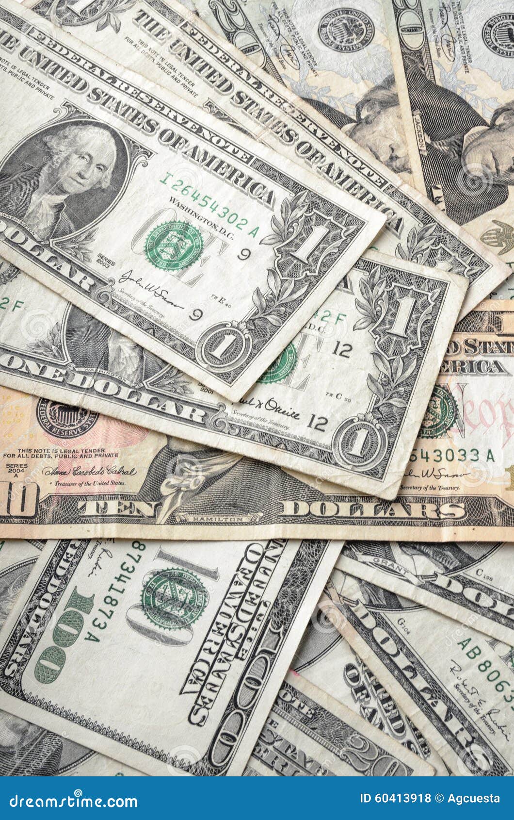 Dollar Bills stock photo. Image of background, savings - 60413918