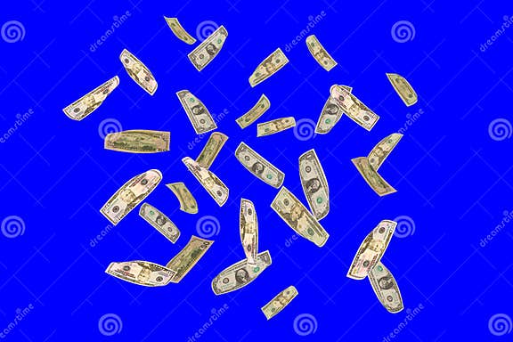 Dollar bills falling. stock photo. Image of business - 14018822
