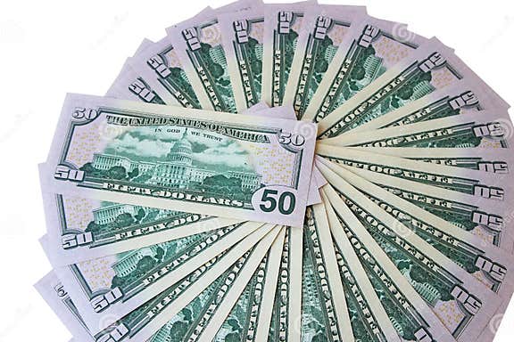 Dollar Bills Lying Upside Down Stock Photo - Image of green, number ...