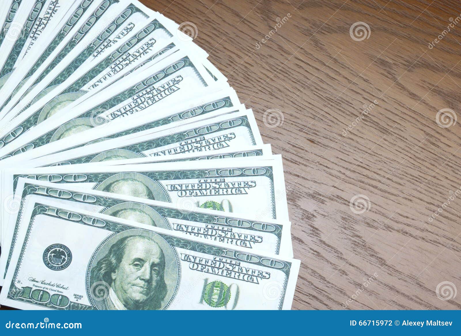 A Dollar Bills on the Table Stock Photo - Image of wealth, currency ...