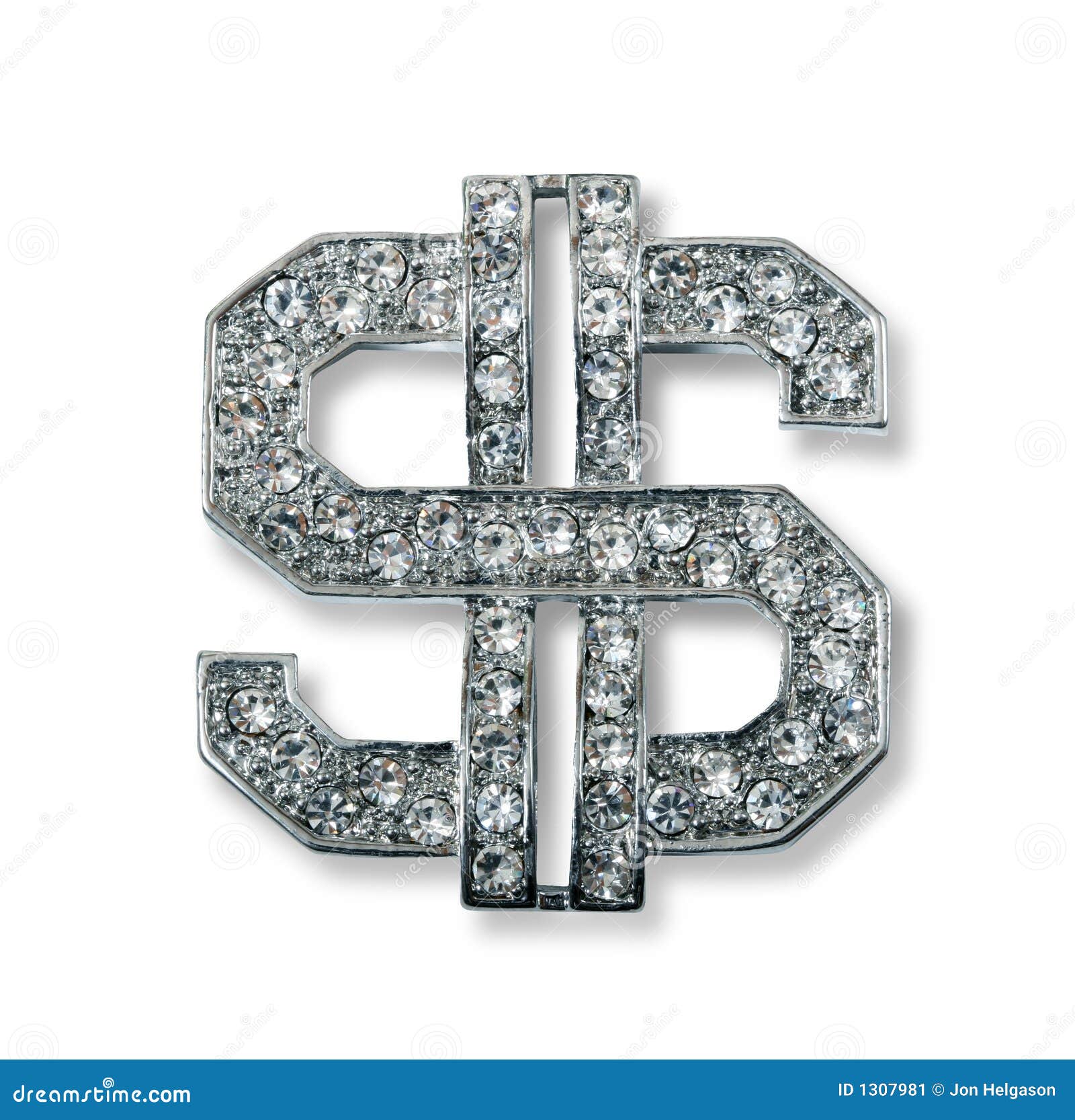 Dollar bling stock image. Image of rich, diamonds, symbol - 1307981