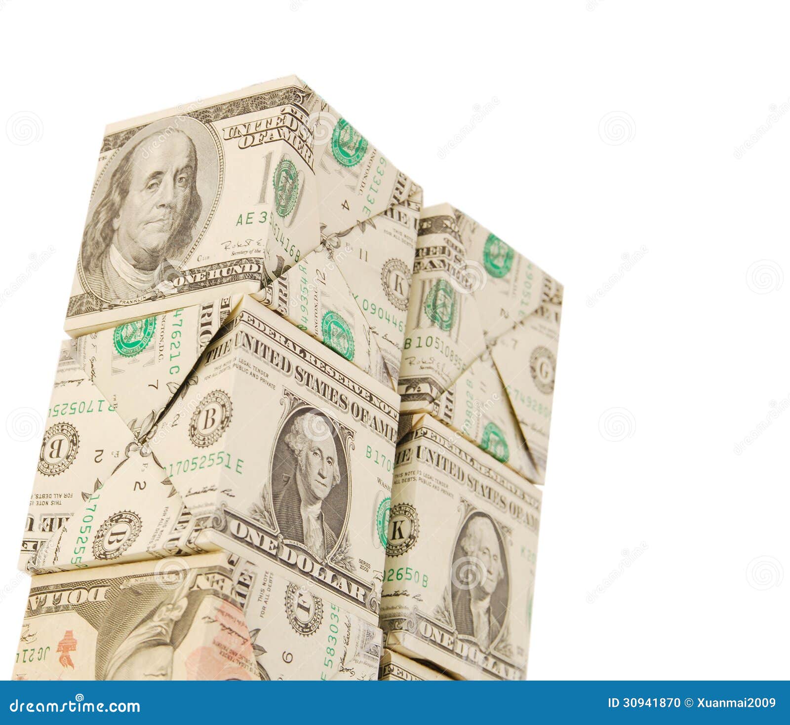Dollar blocks stock photo. Image of idea, isolated, cash - 30941870