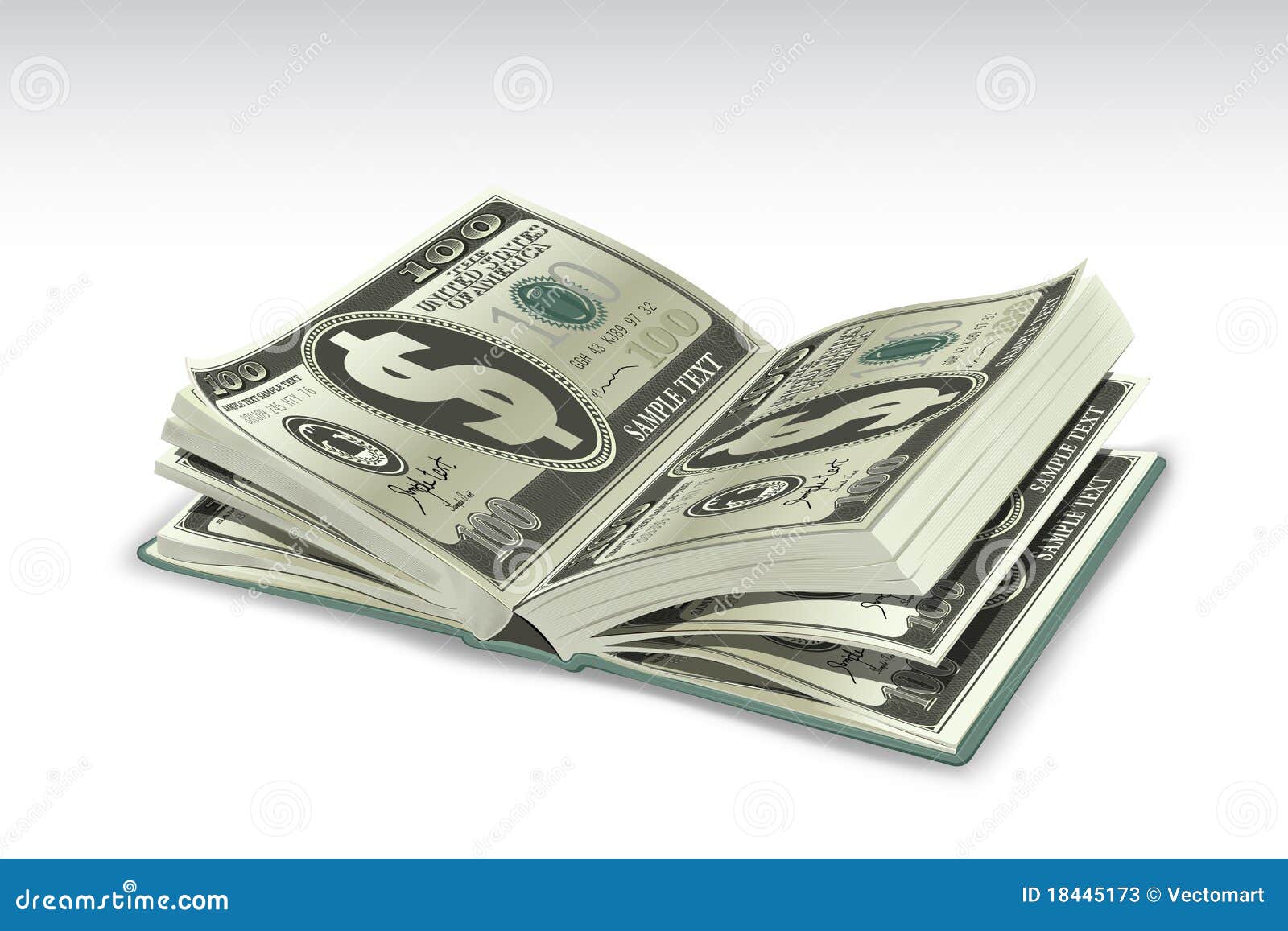 Dollar Book stock vector. Illustration of loan, business - 18445173