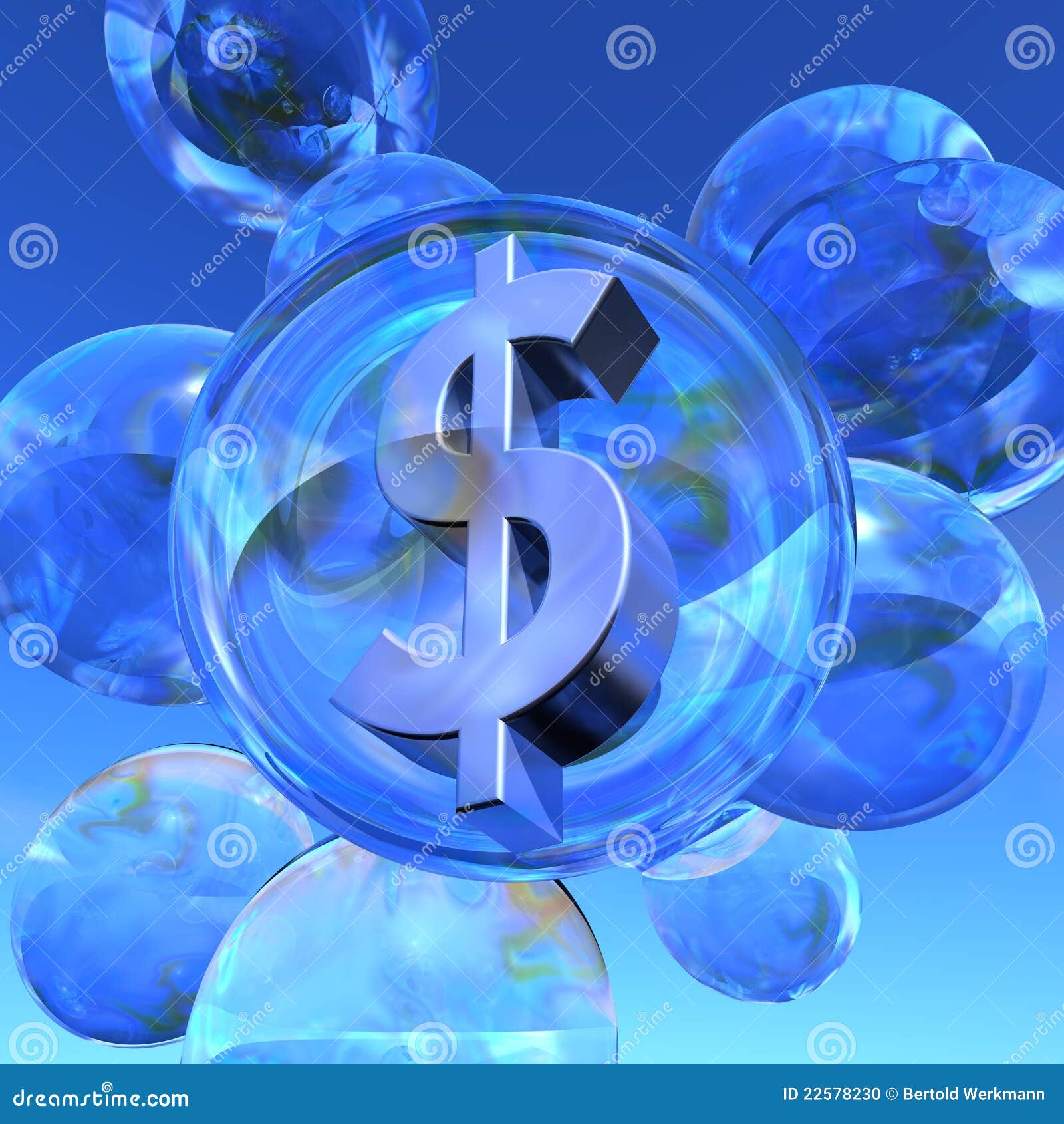 Dollar bubble stock illustration. Illustration of dollar - 22578230