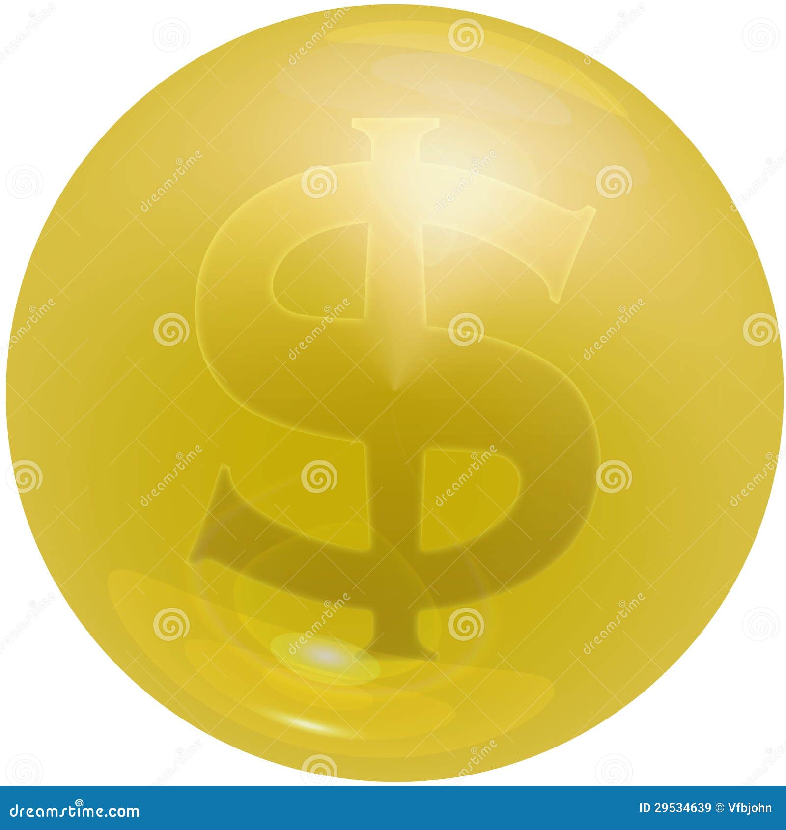 Dollar Bubble stock illustration. Illustration of economy - 29534639