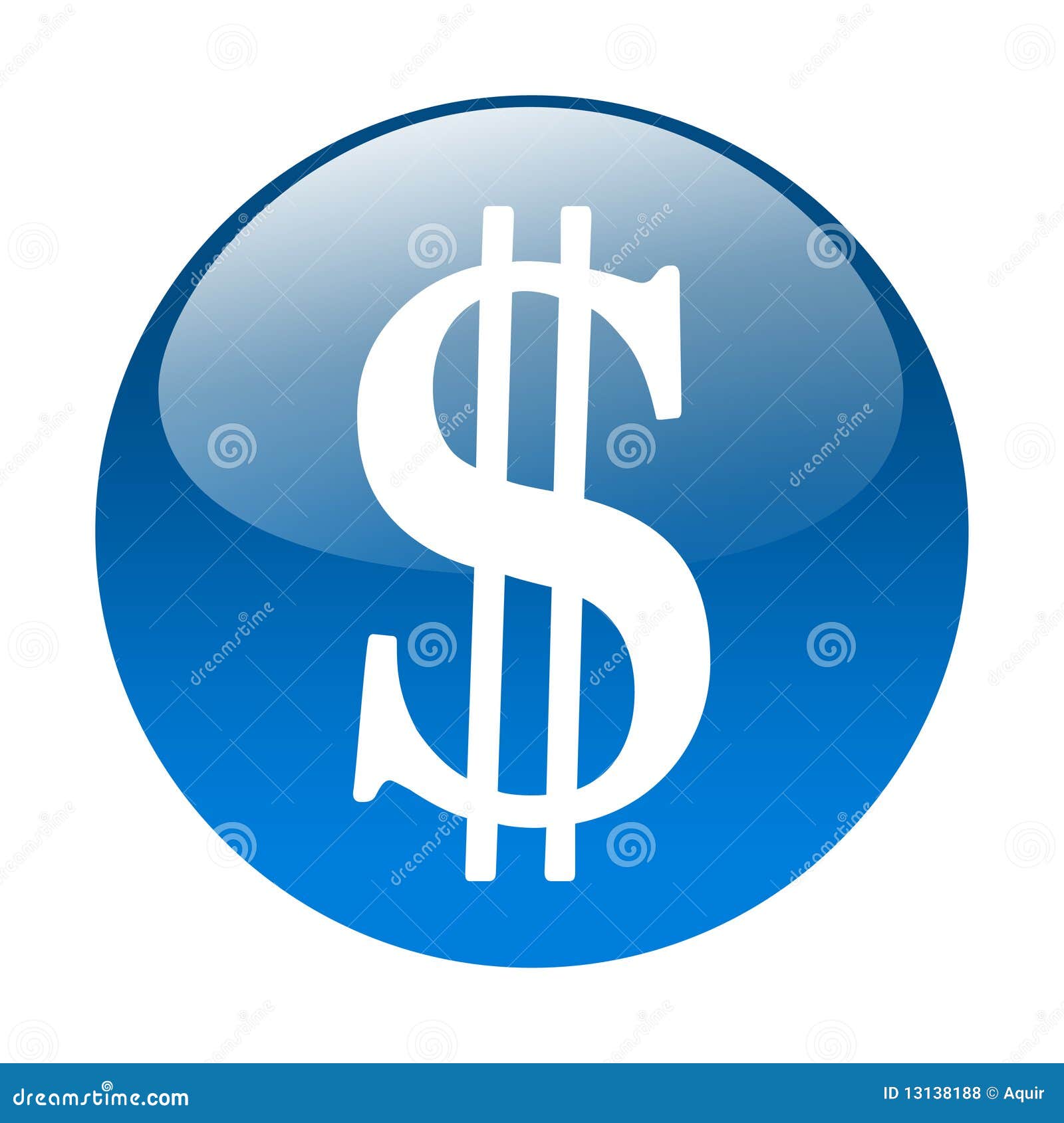 Dollar button stock illustration. Illustration of dollar - 13138188