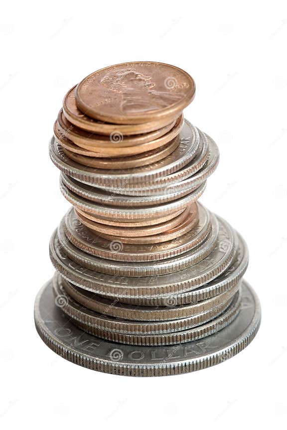 Dollar coins stock image. Image of diverse, dollar, financial - 2621231