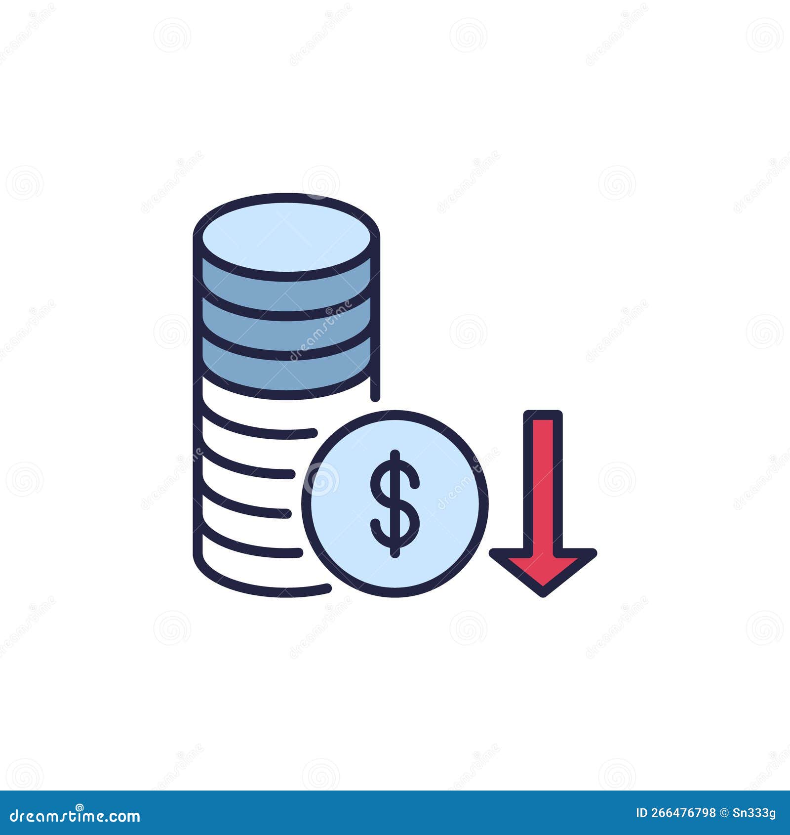 Inflation Colored Icons - Financial Crisis And Hyperinflation Vector ...