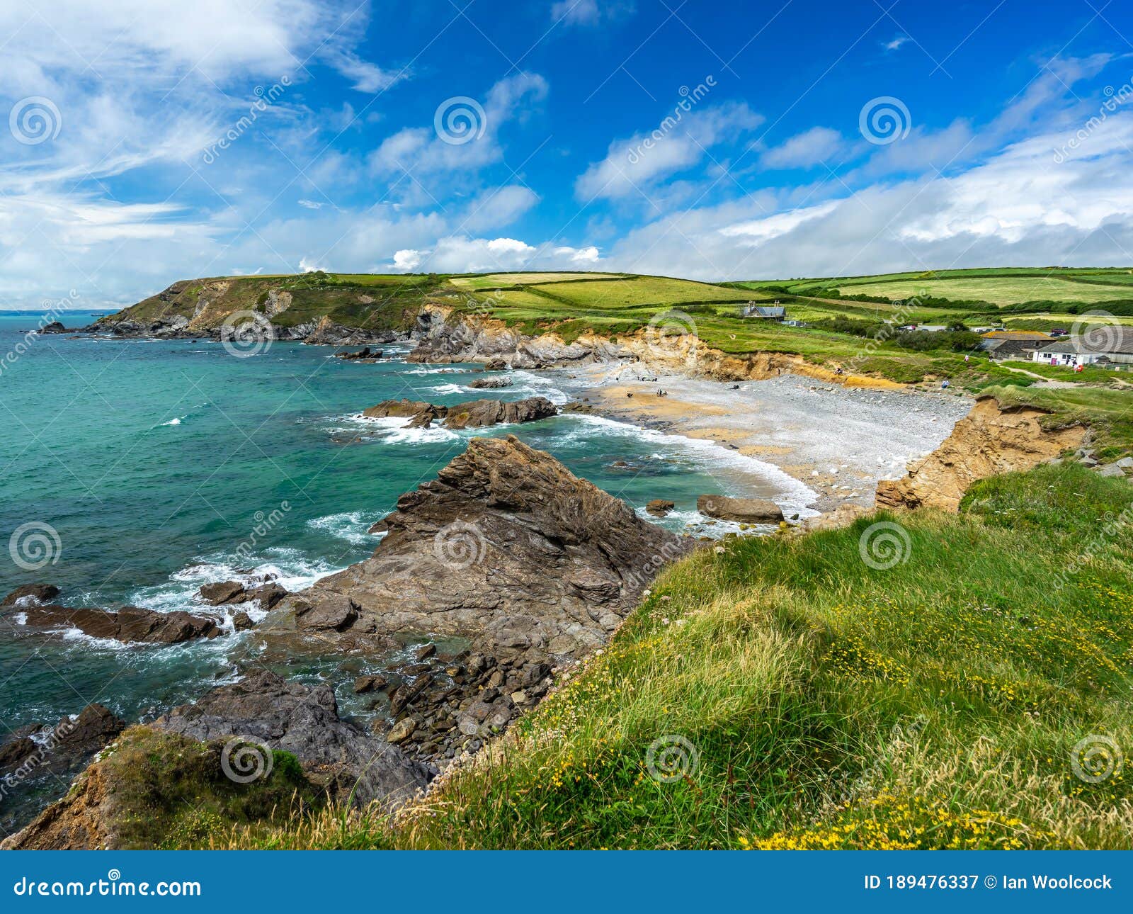 Dollar Cove Gunwalloe Cornwall England UK Stock Image - Image of ...