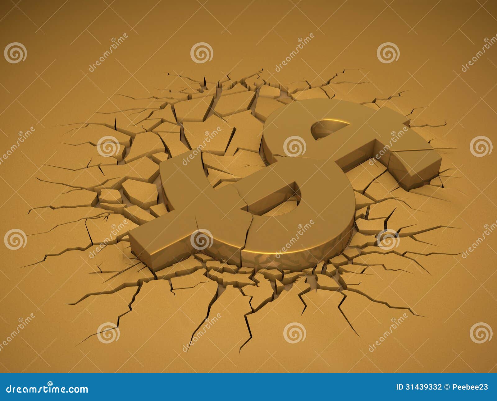 Dollar Crash stock illustration. Illustration of bankruptcy - 31439332