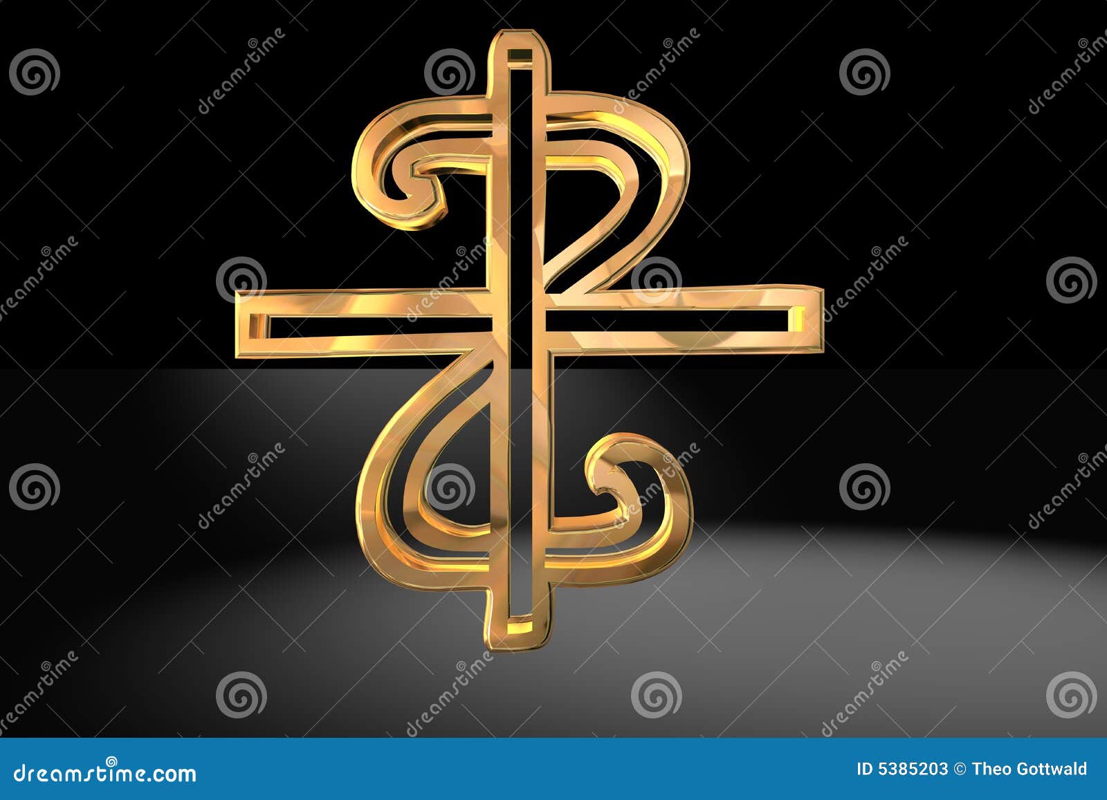 Dollar Cross stock illustration. Illustration of design - 5385203