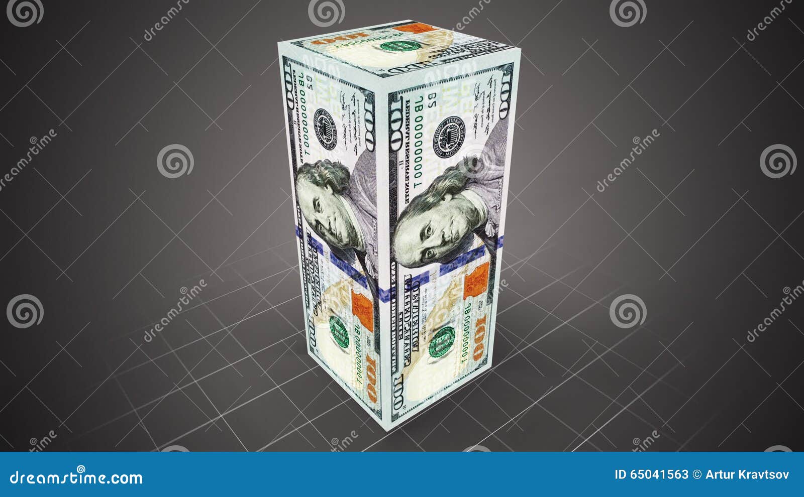 Dollar cube stock video. Video of dollar, cube, exchange - 65041563