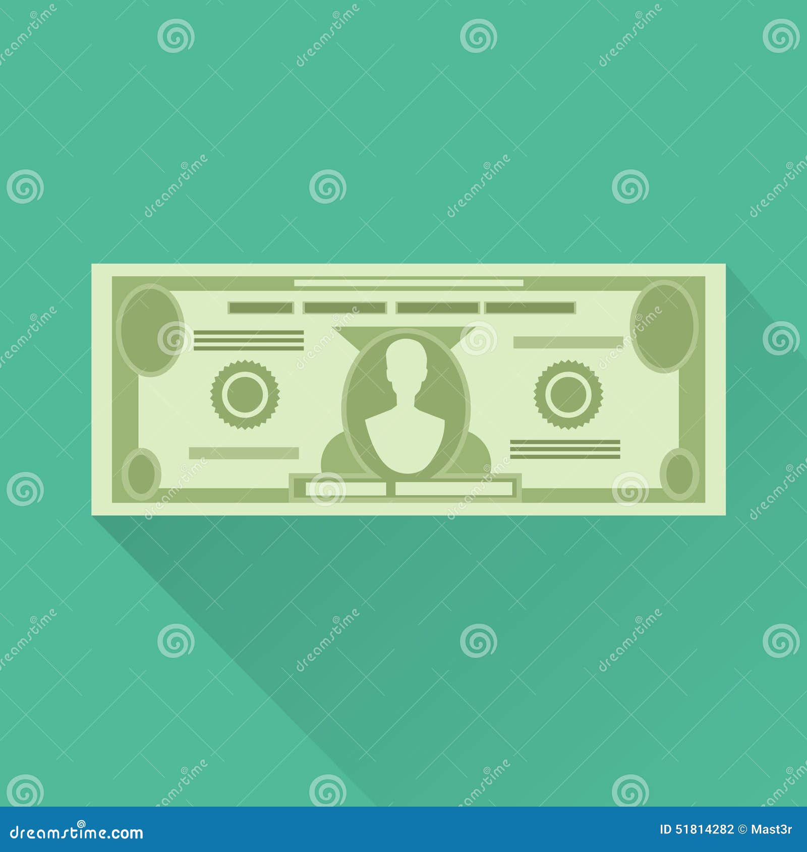 Dollar Currency Banknote Green Vector Stock Vector - Illustration of ...