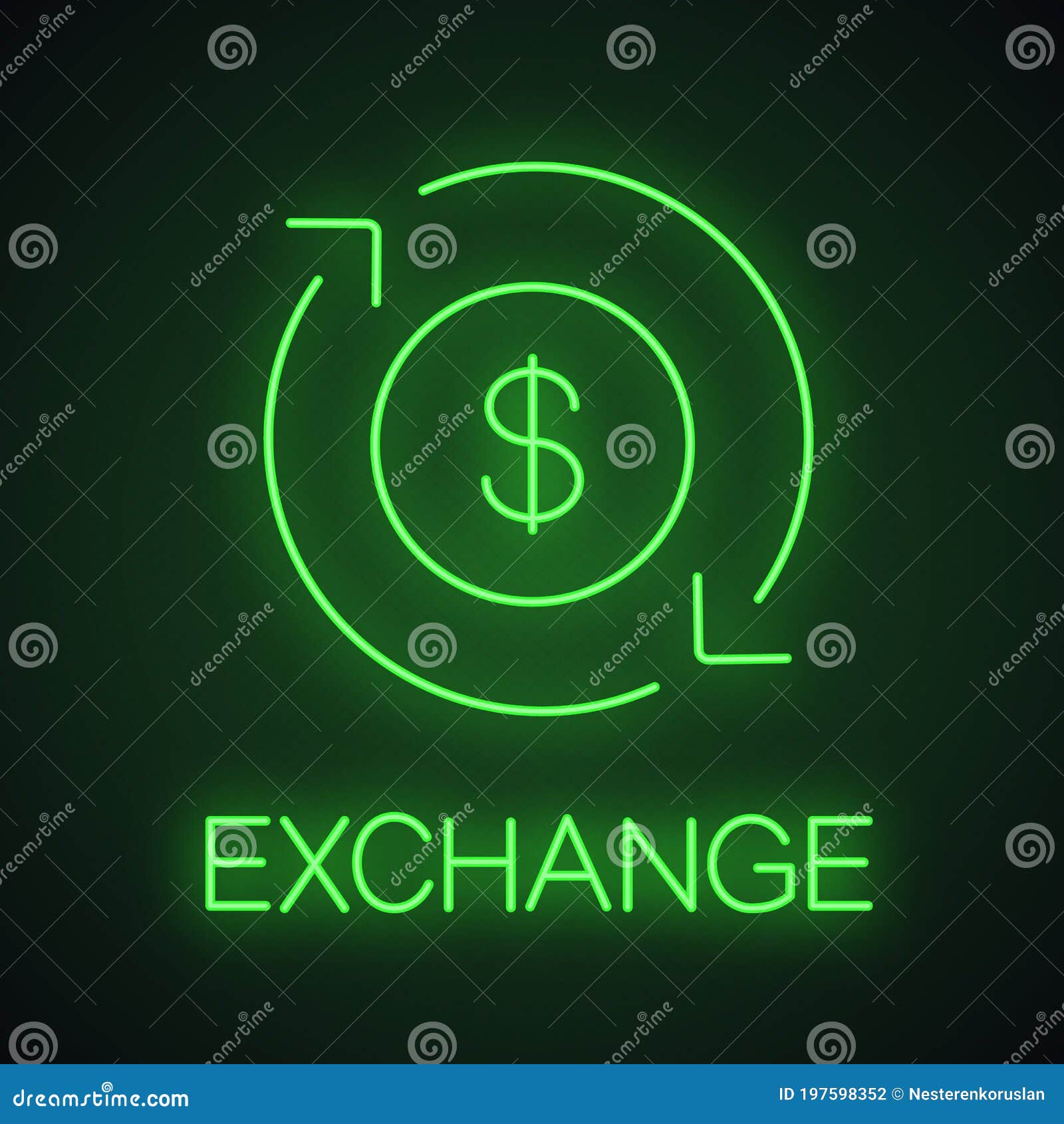 Dollar Currency Exchange Neon Light Icon Stock Vector - Illustration of ... Dollar Currency Exchange Neon Light Icon Stock Vector - Illustration of ...