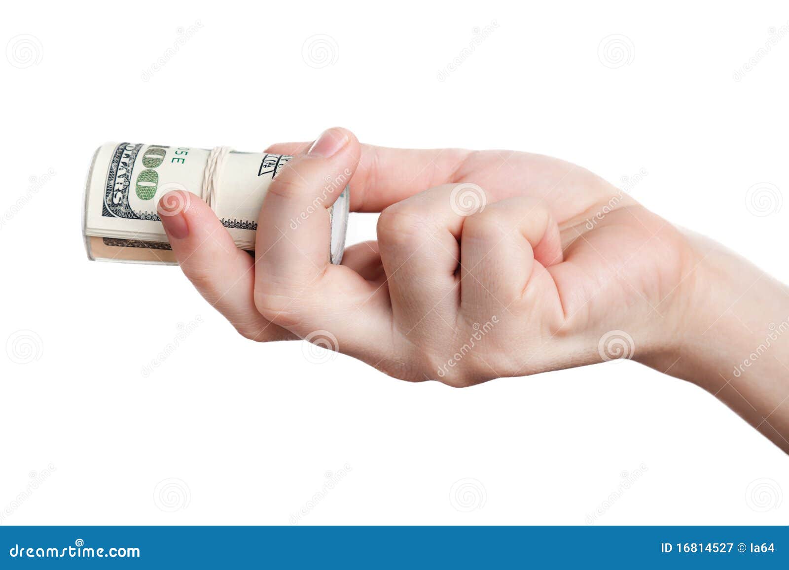 Dollar currency in hand stock image. Image of dollar - 16814527