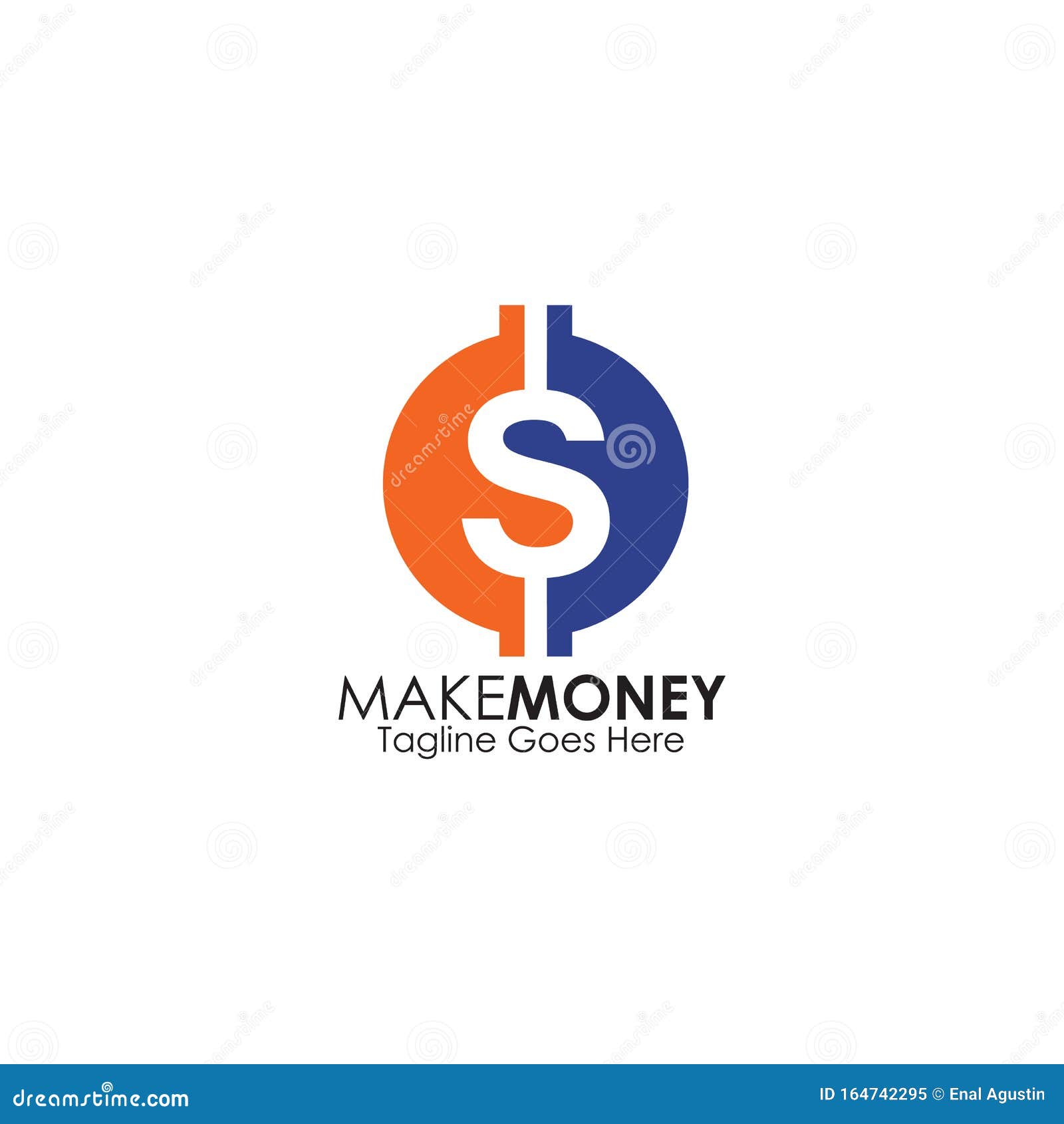 Dollar Currency Icon Logo Design Template Stock Vector - Illustration ...