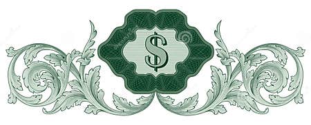 Dollar decoration vector stock vector. Illustration of curve - 8510626